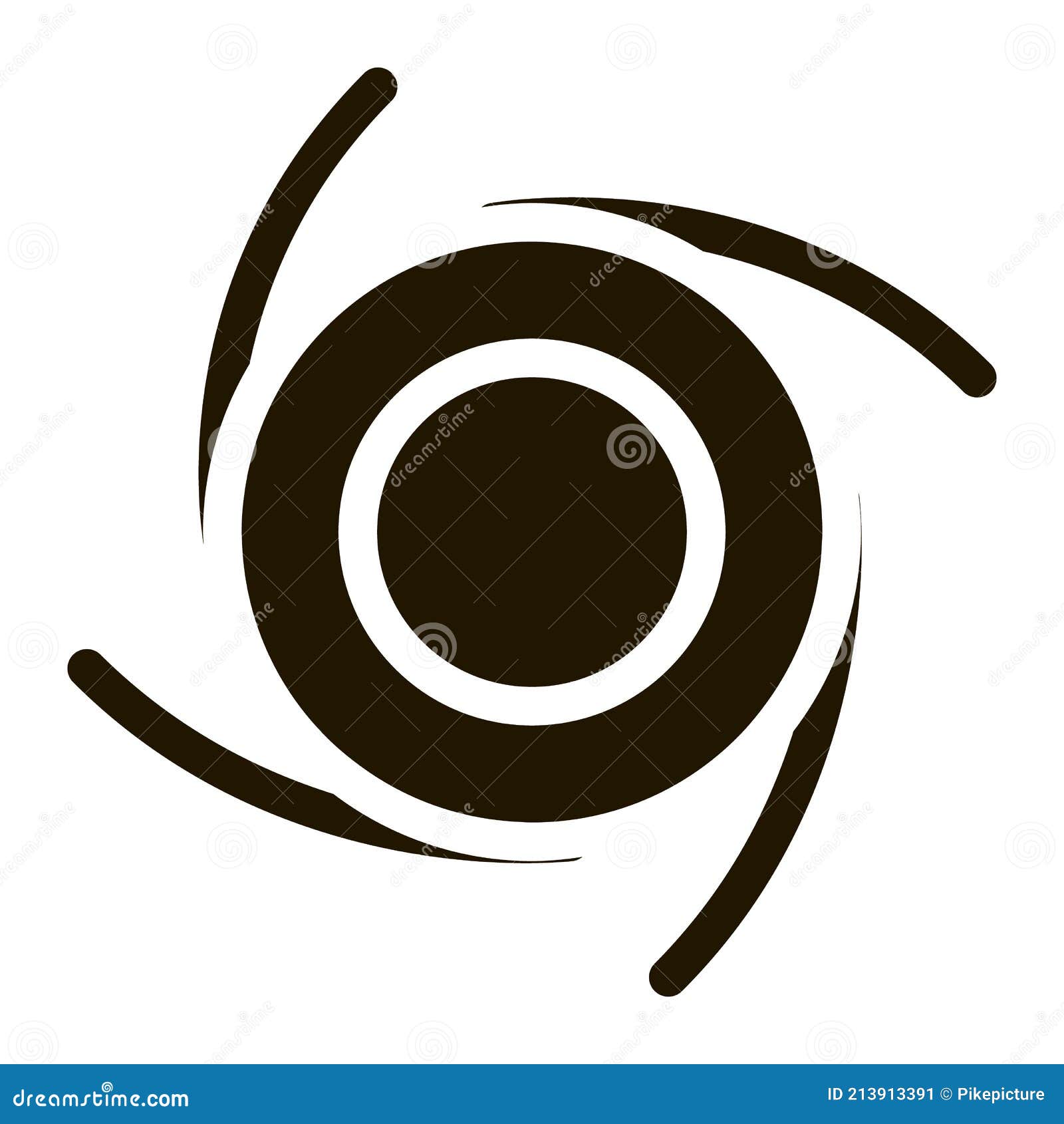 Cyclone Tornado Icon Vector Glyph Illustration Stock Vector ...