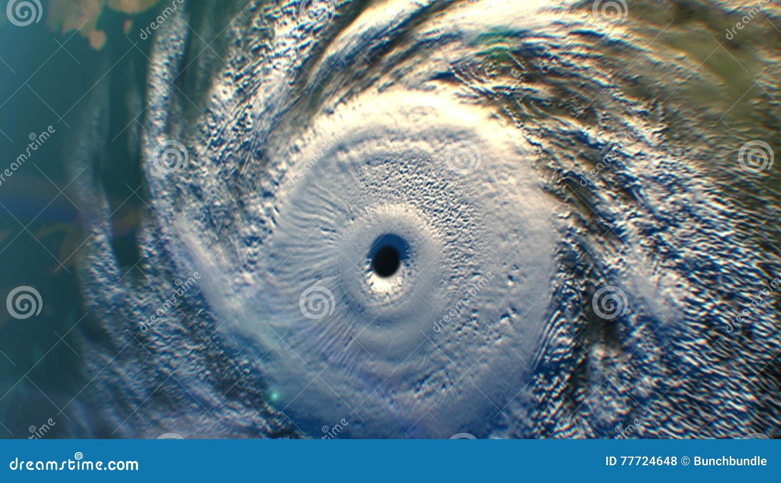 Cyclone Tropical Vue Satellite Animation 3d Métrage – 4 Cyclone ...