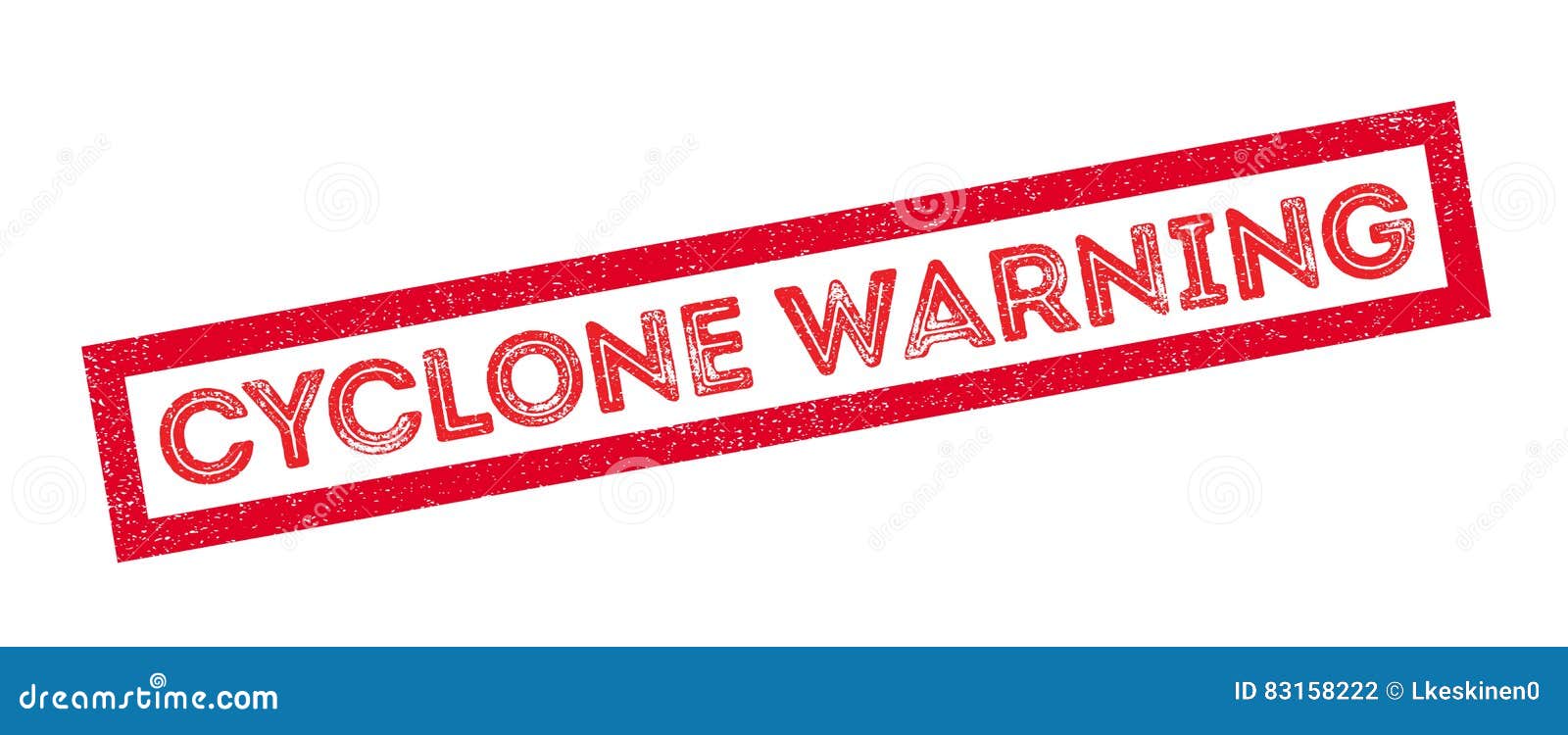 Cyclone Warning Rubber Stamp Stock Illustration - Illustration of ...