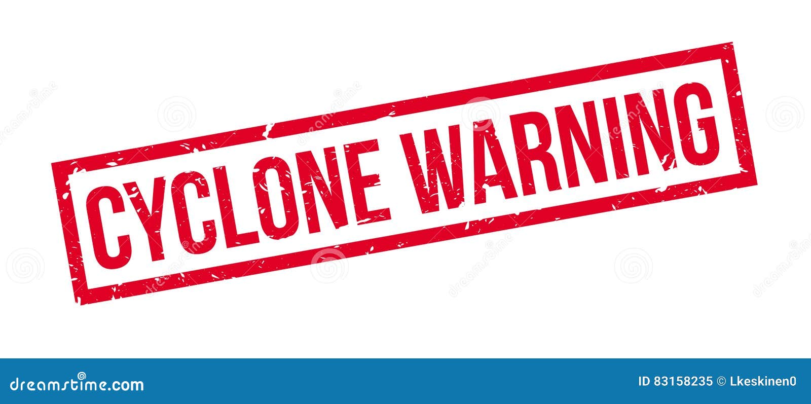 Cyclone Warning Rubber Stamp Stock Illustration - Illustration of ...