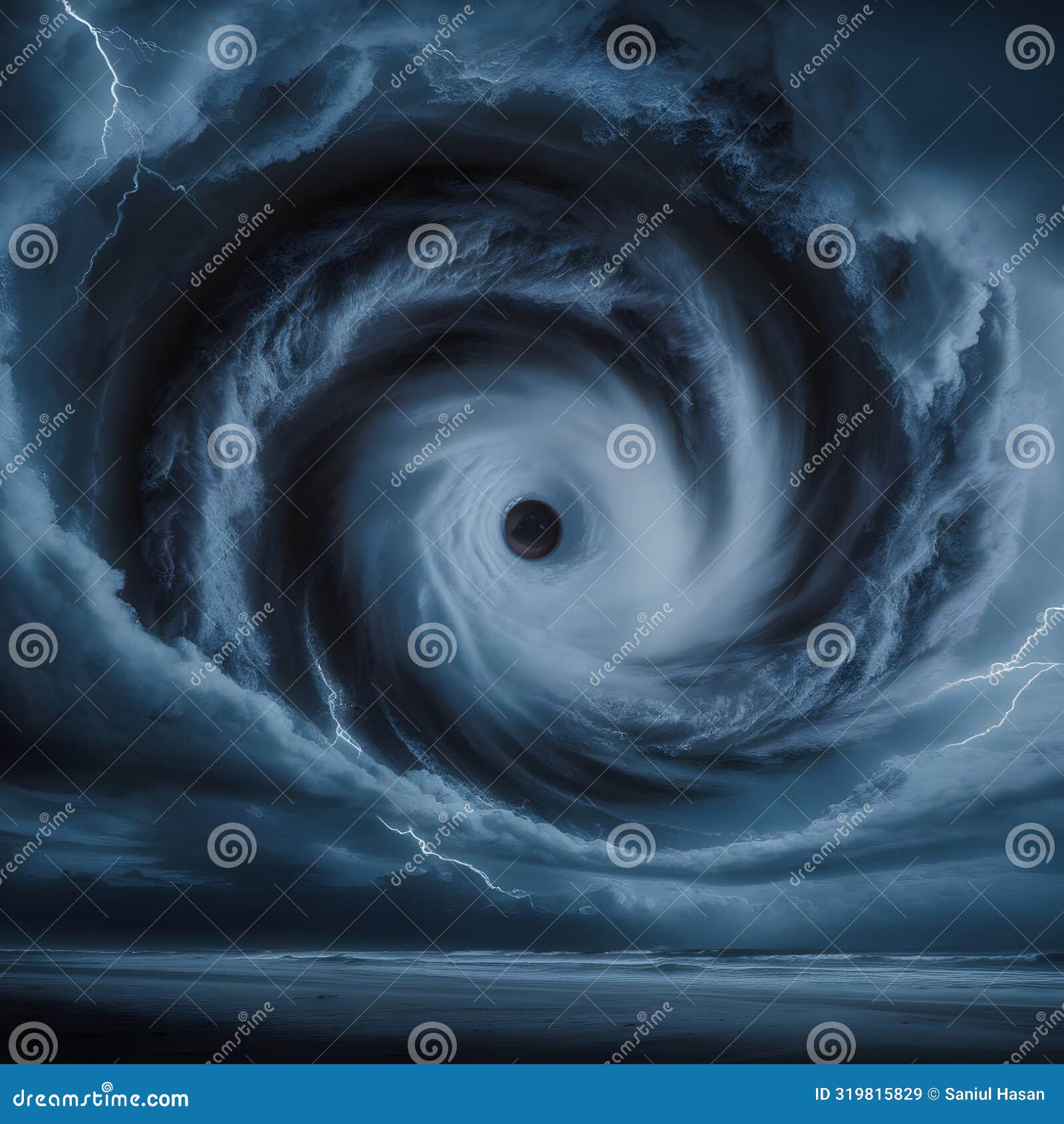 The Roar of Nature: the Majesty and Power of Cyclones Stock ...