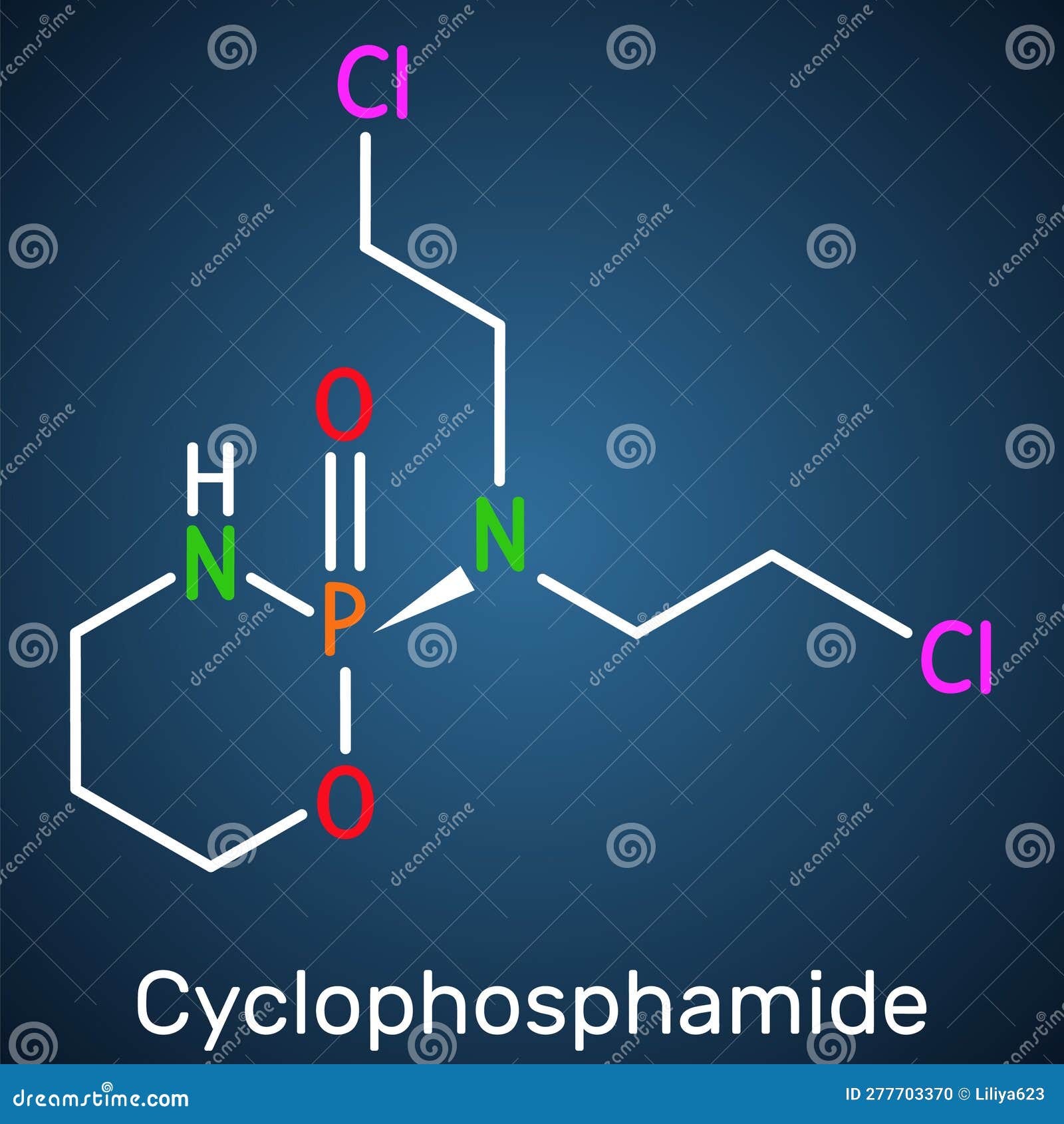 Cyclophosphamide, Cytophosphane, CP Molecule. It Is Alkylating Agent ...