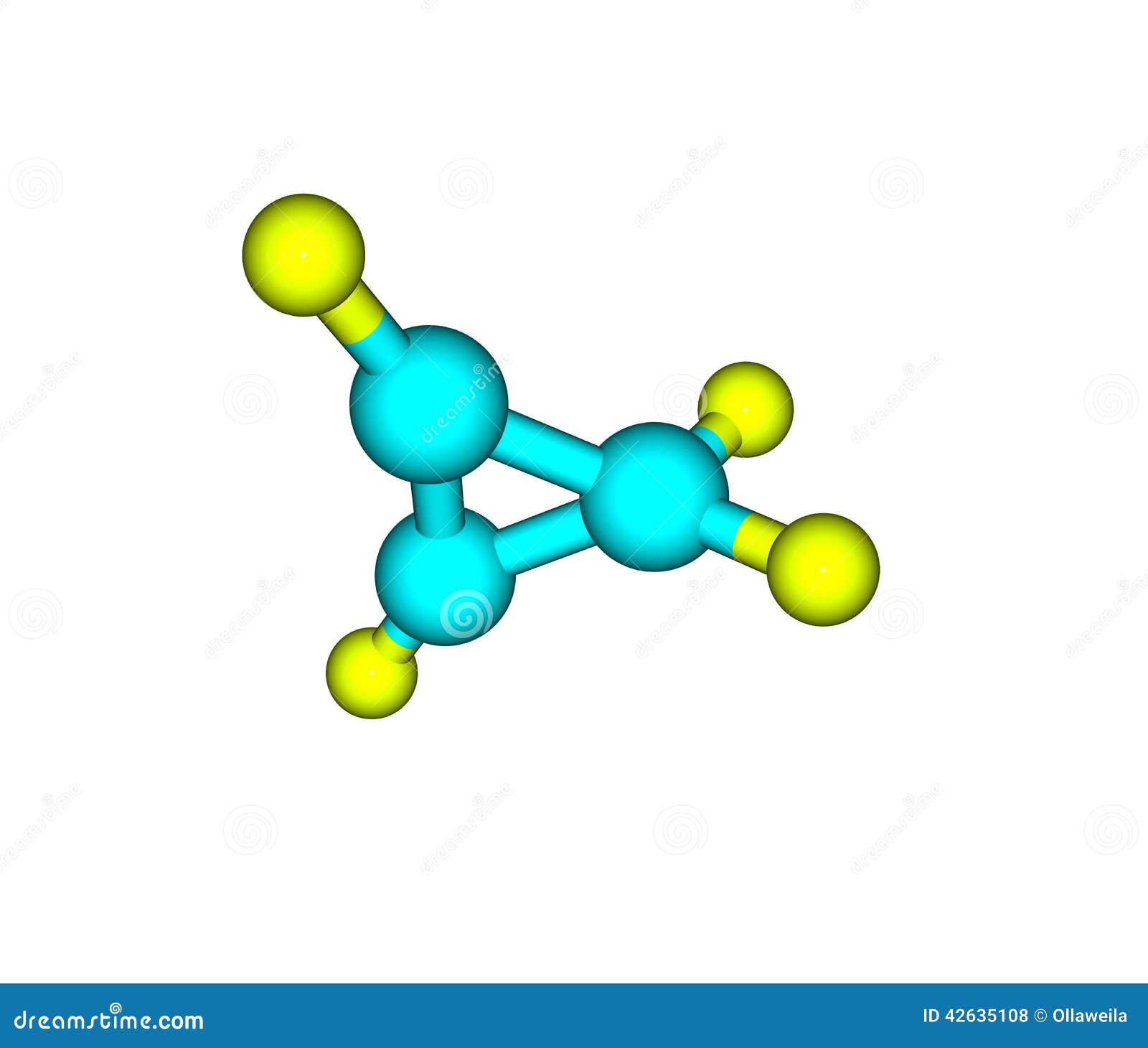 Polypropylene Molecular Model Isolated On White Stock Photography ...