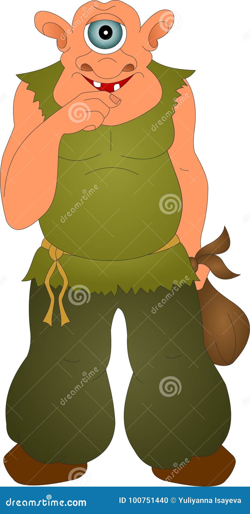 Cute Cyclops Clipart For Whimsical Character Designs. Royalty-Free ...