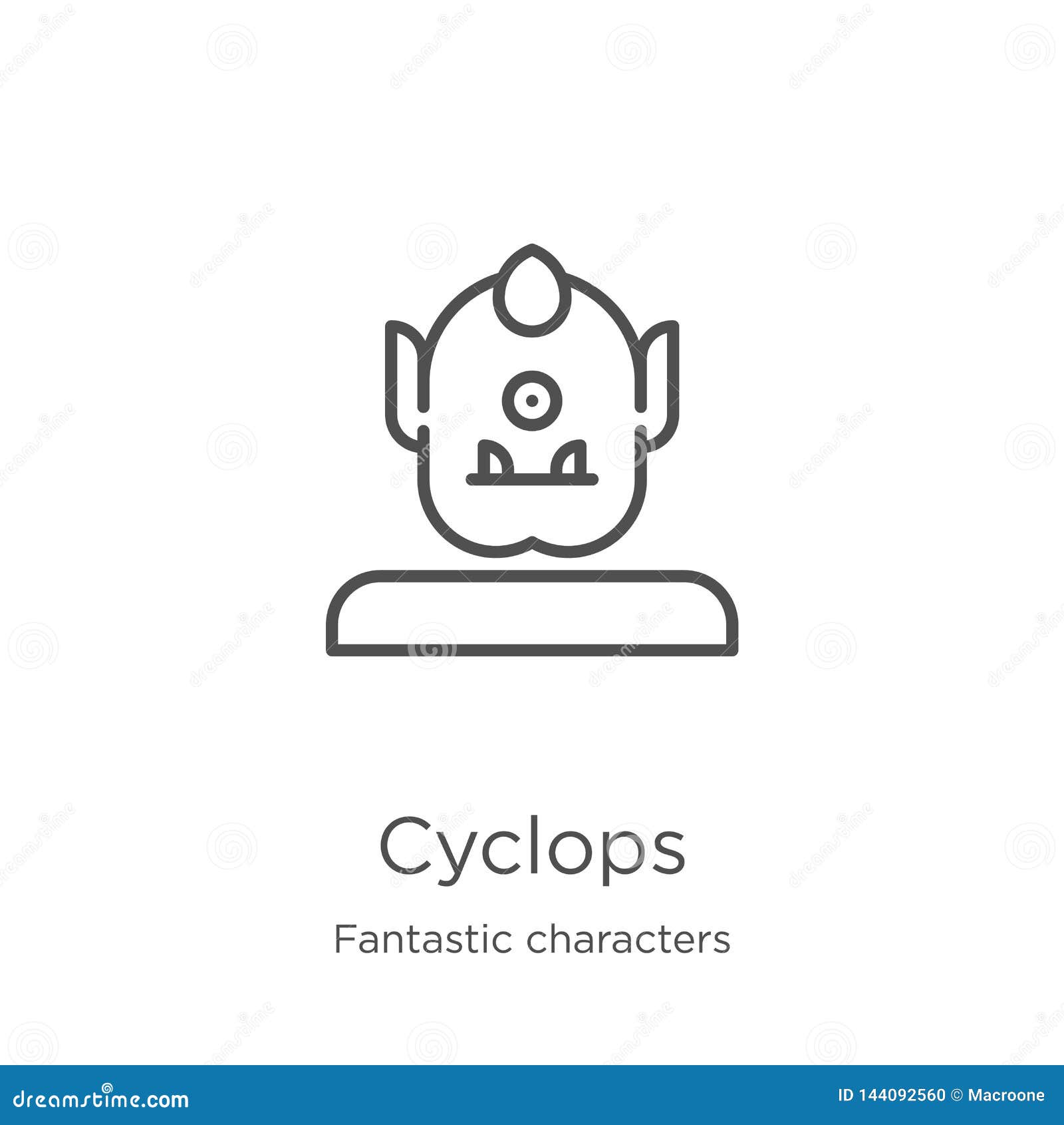 Cyclops Icon Vector Isolated On White Background, Cyclops Sign ...