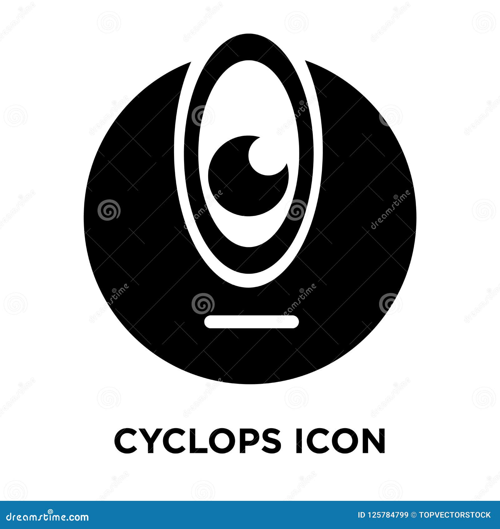 Cyclops Icon Vector Isolated on White Background, Logo Concept O Stock ...