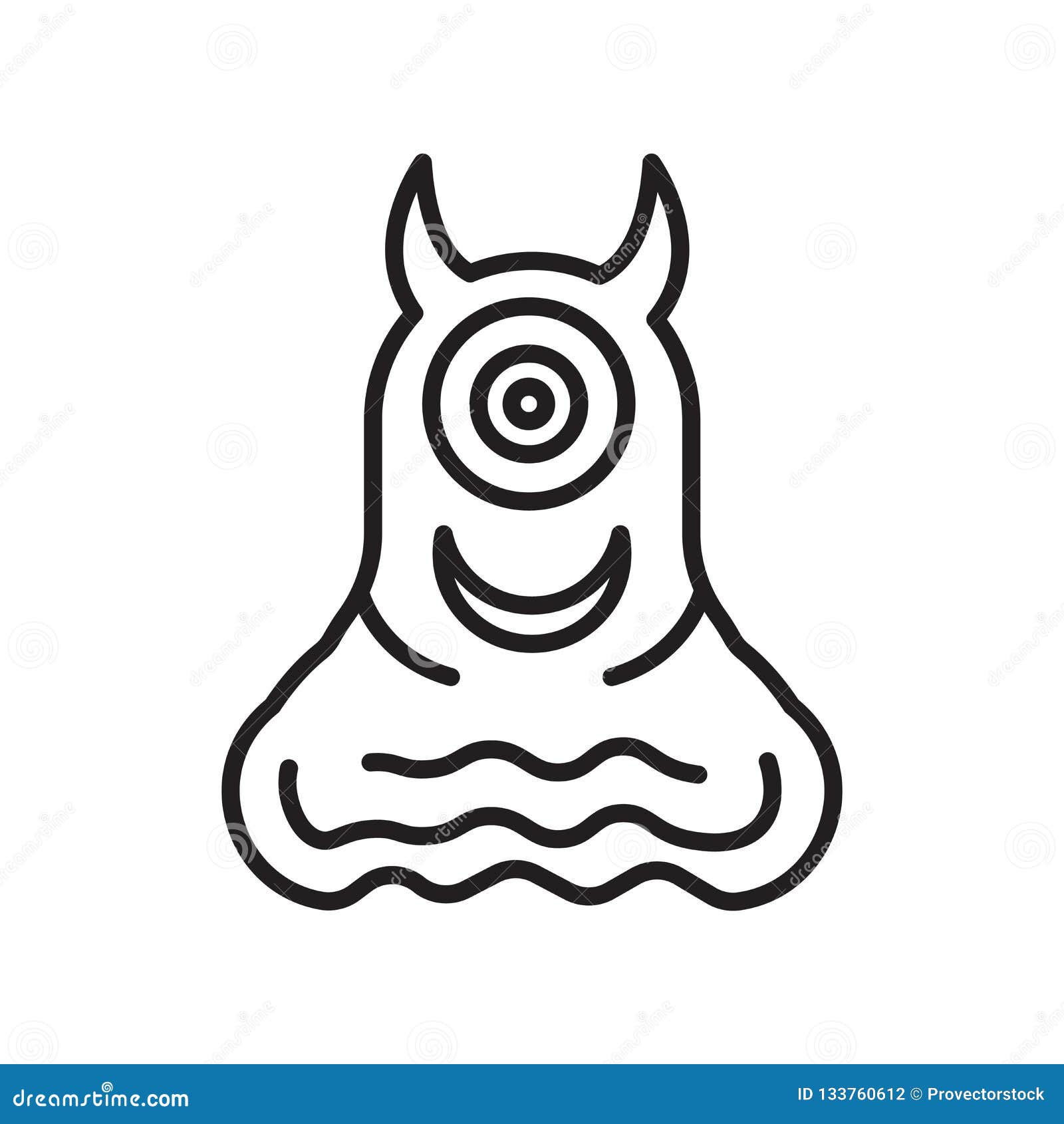 Cyclops Icon Vector Isolated On White Background, Cyclops Sign ...