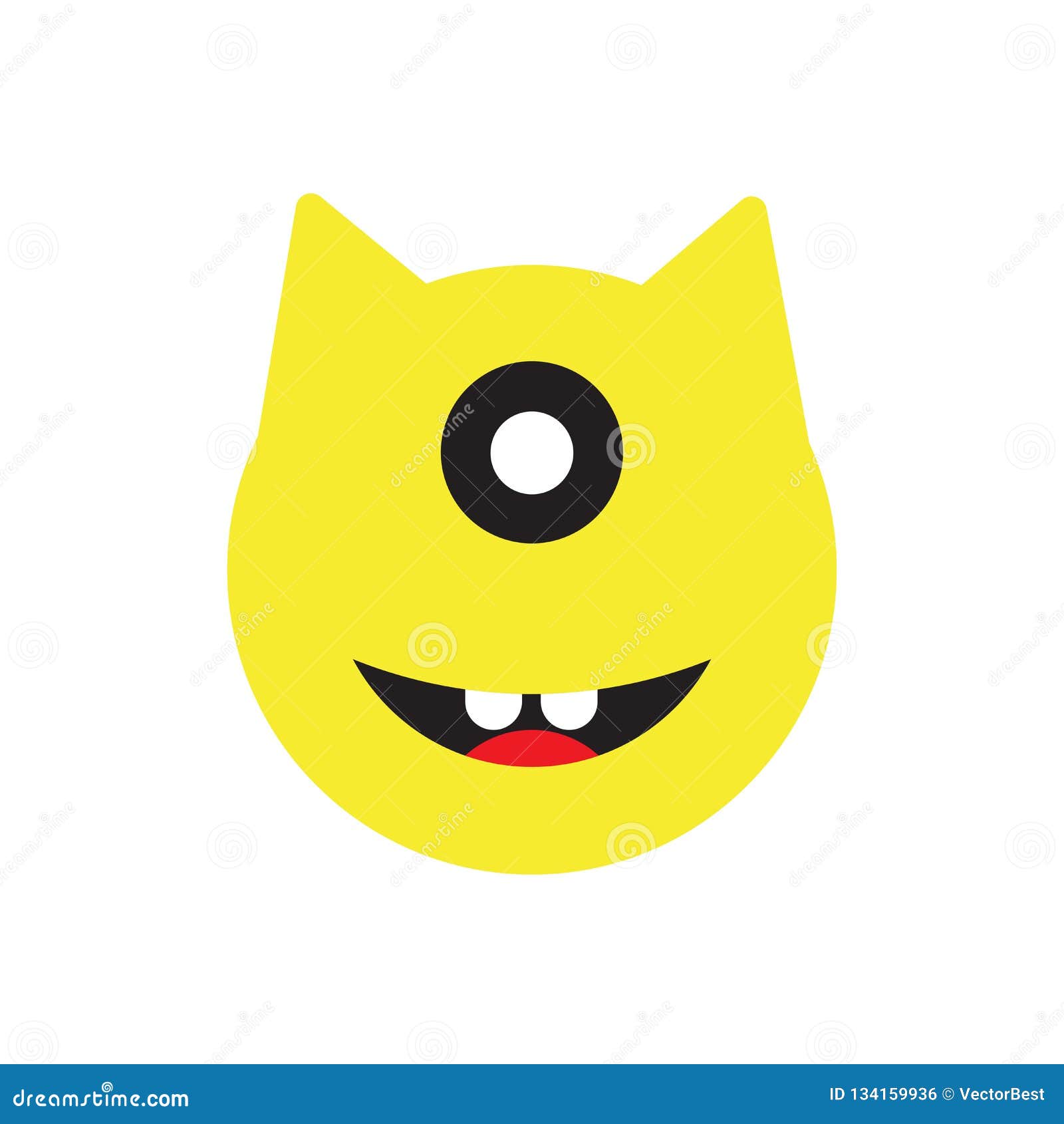 Cyclops Icon Vector Sign and Symbol Isolated on White Background Stock ...
