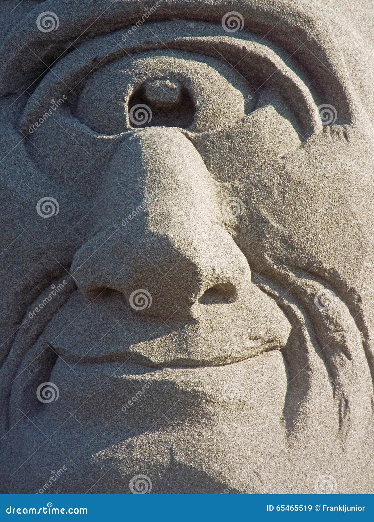 Cyclops Made out of Sand stock image. Image of grainy - 65465519