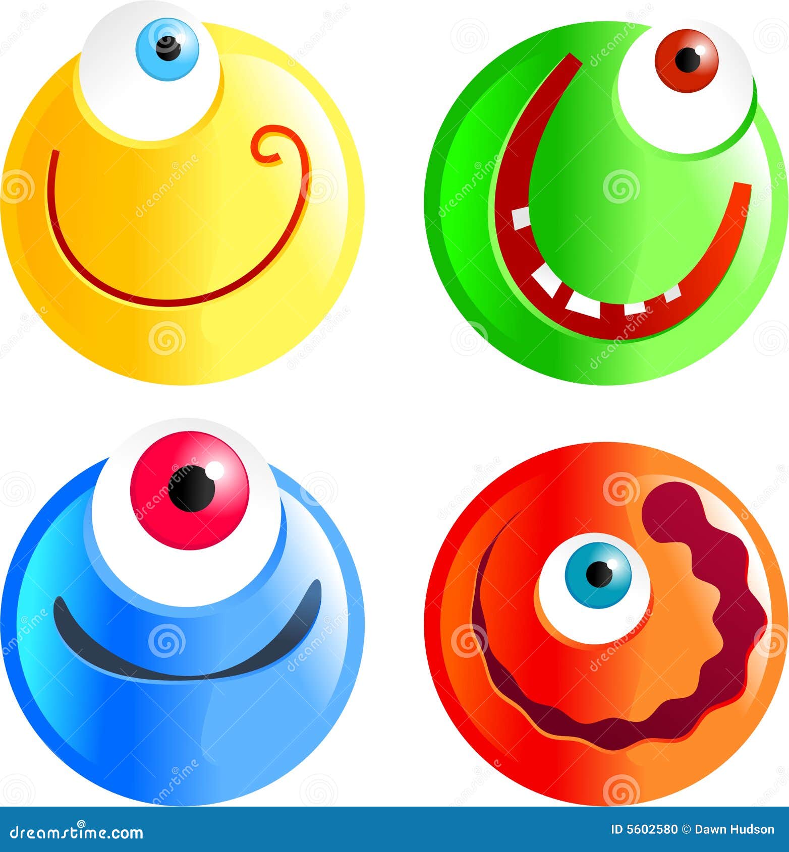Cyclops smilies stock illustration. Illustration of smiling - 5602580