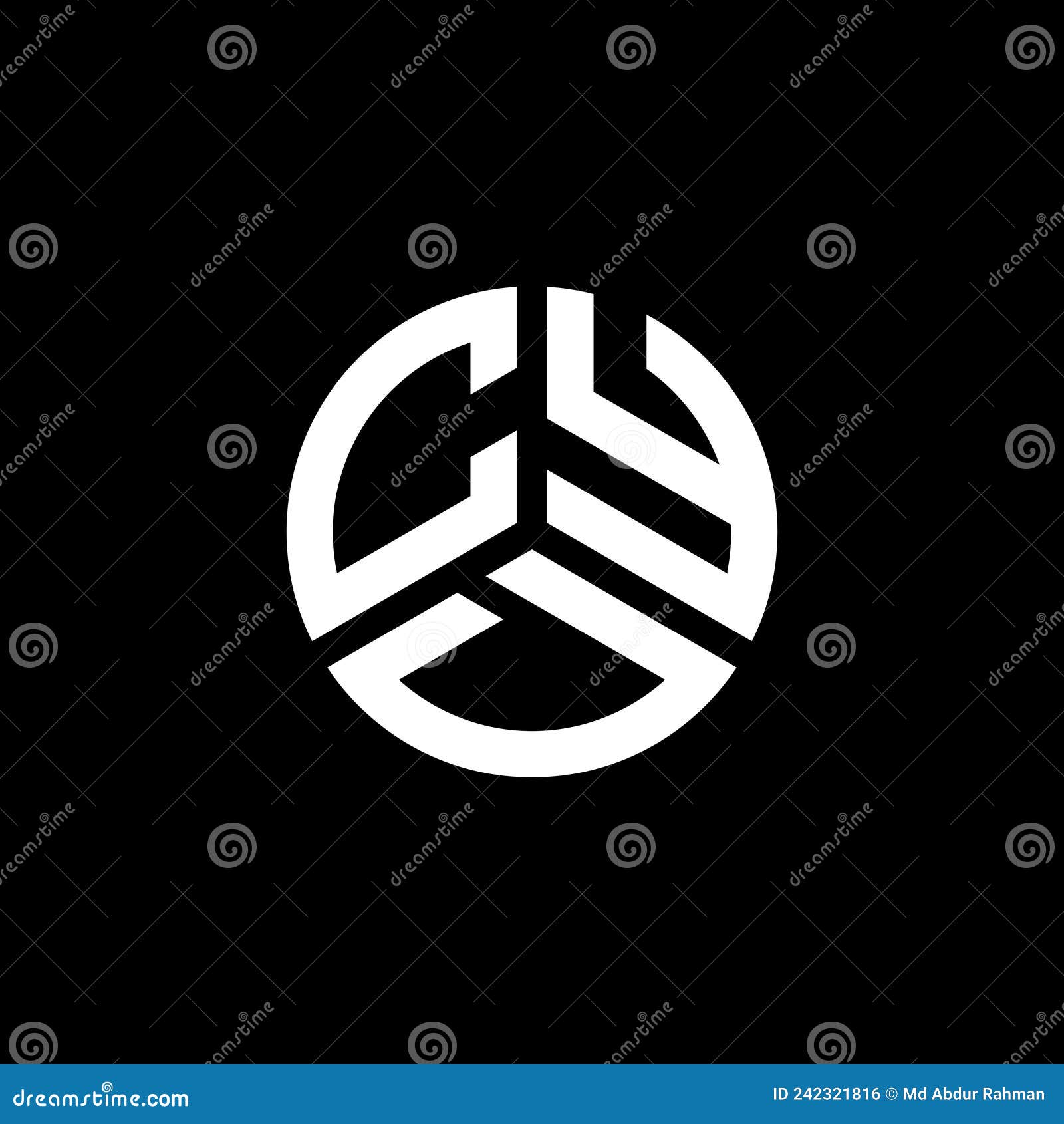 CYD Letter Logo Design on White Background. CYD Creative Initials ...