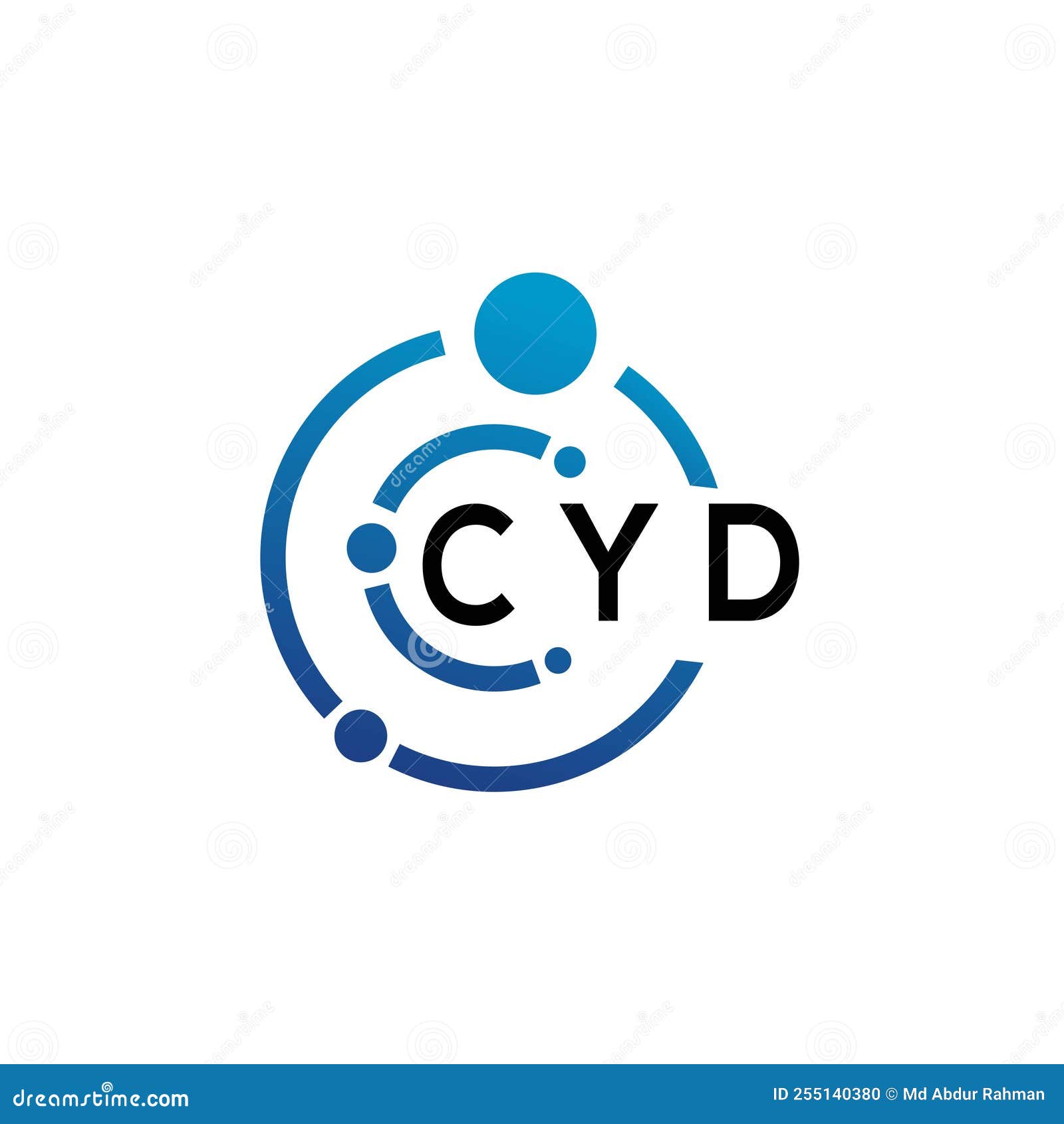 CYD Letter Logo Design on White Background. CYD Creative Initials ...