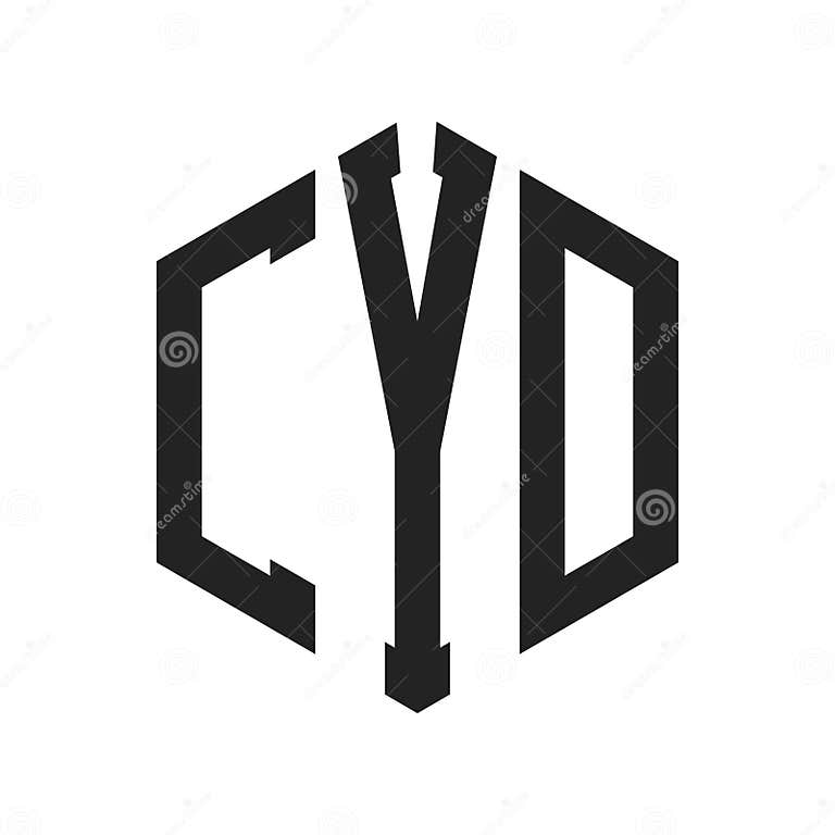 CYD Logo Design. Initial Letter CYD Monogram Logo Using Hexagon Shape ...