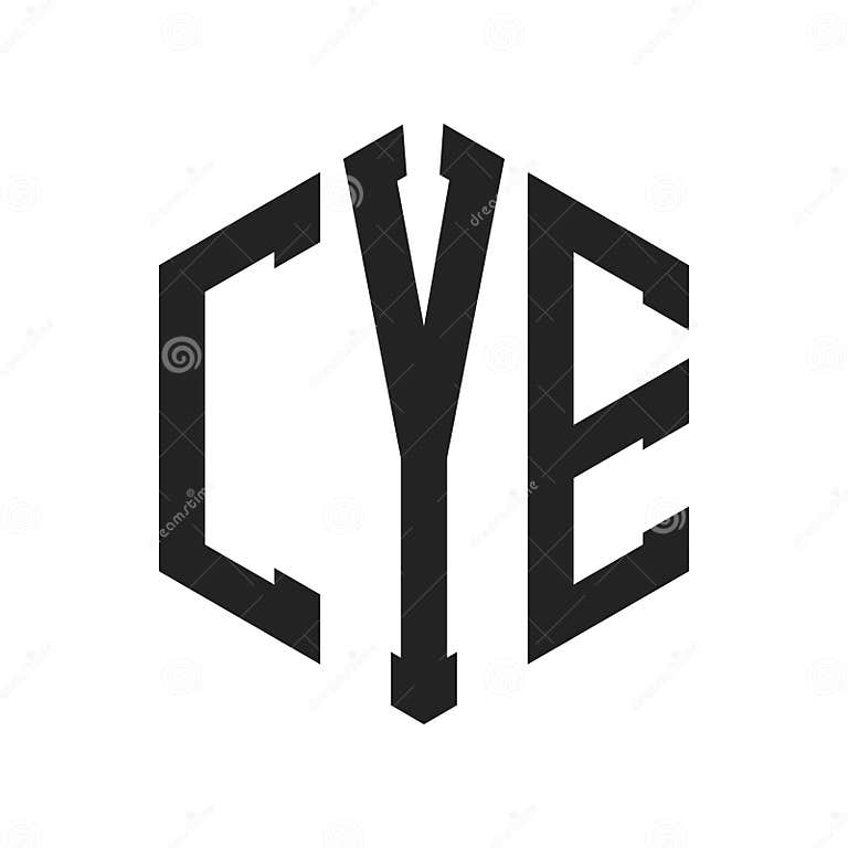 CYE Logo Design. Initial Letter CYE Monogram Logo Using Hexagon Shape ...
