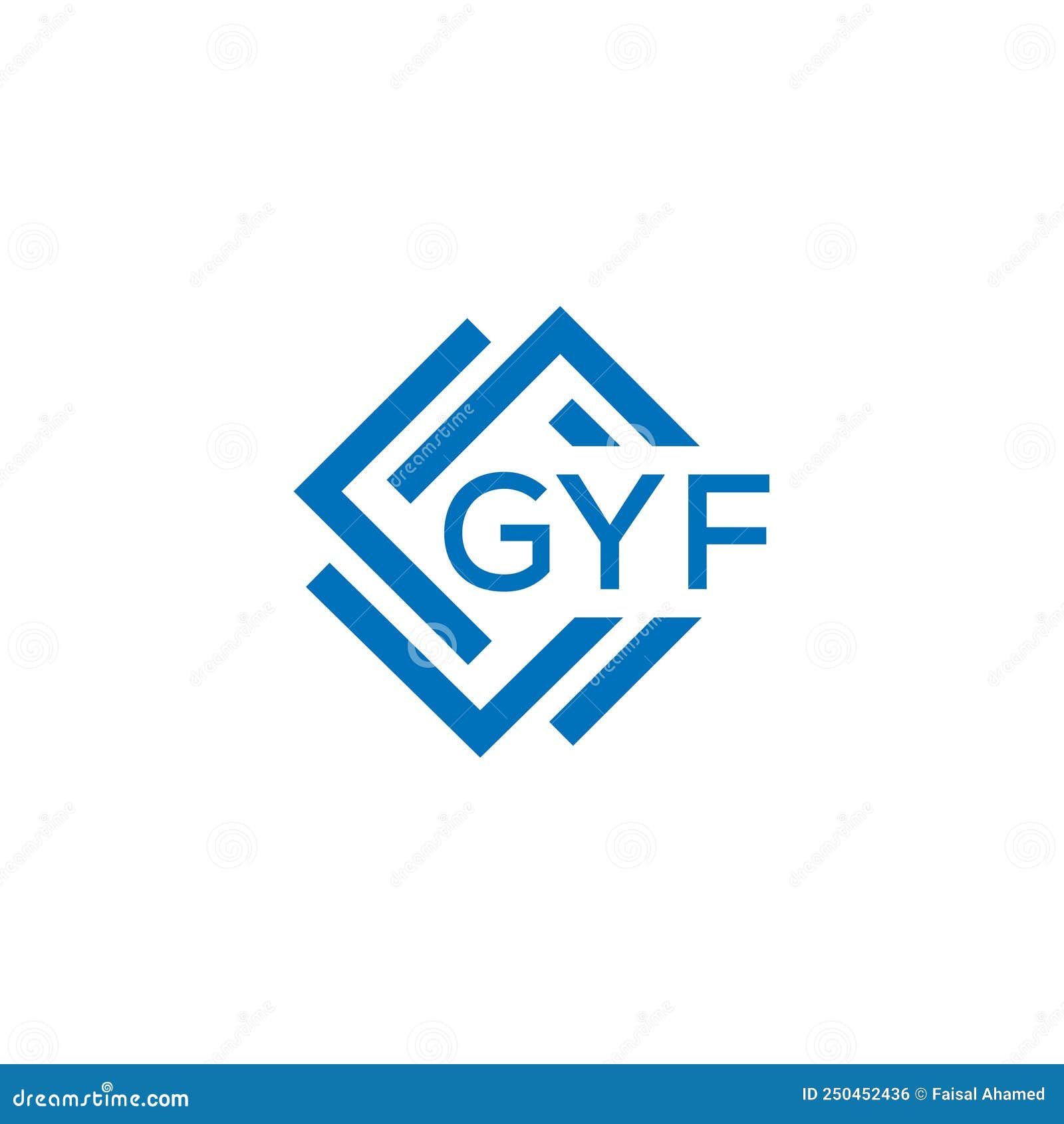 CYF Letter Logo Design on White Background. CYF Creative Circle Letter ...