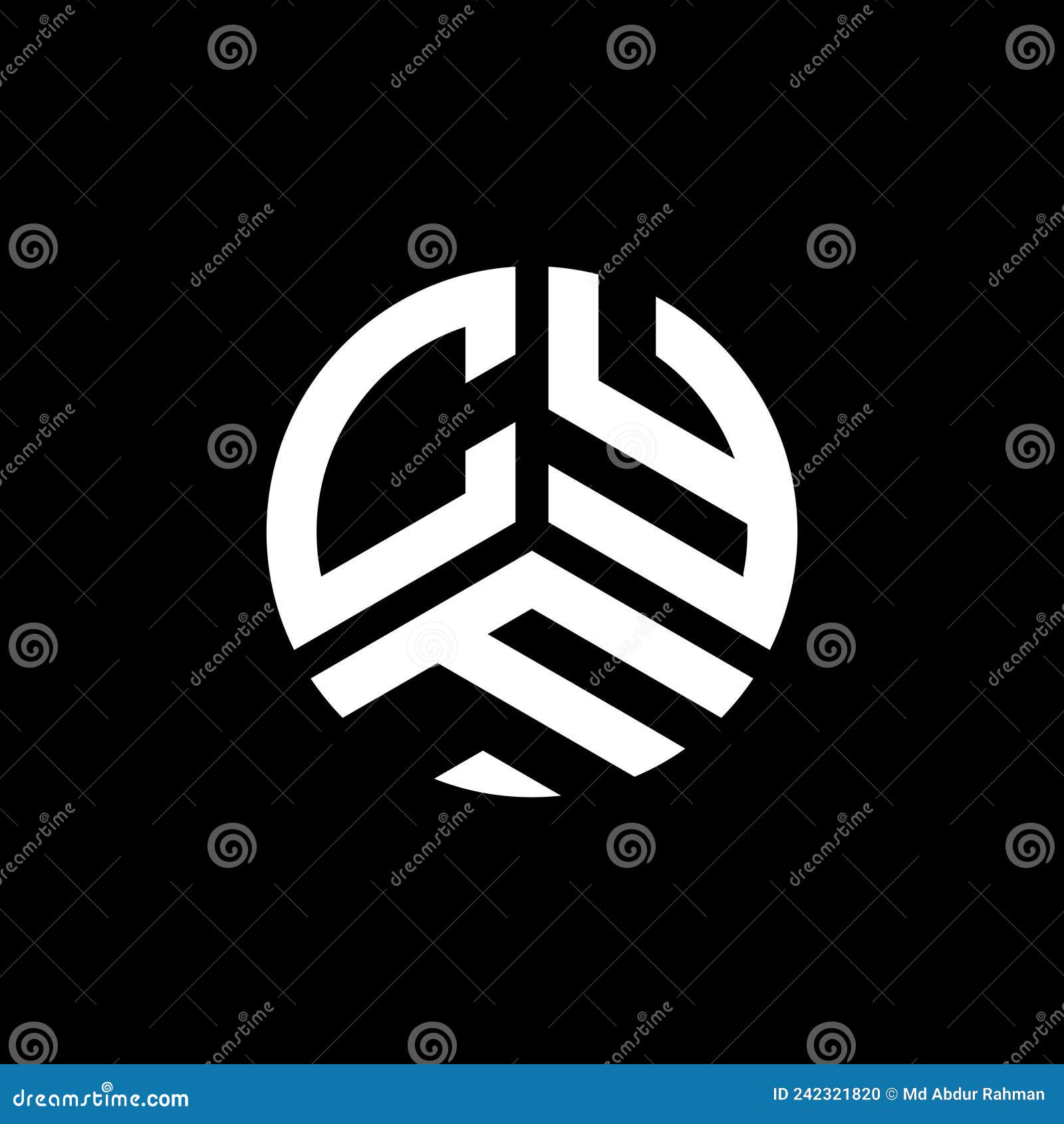 CYF Letter Logo Design on White Background. CYF Creative Initials ...