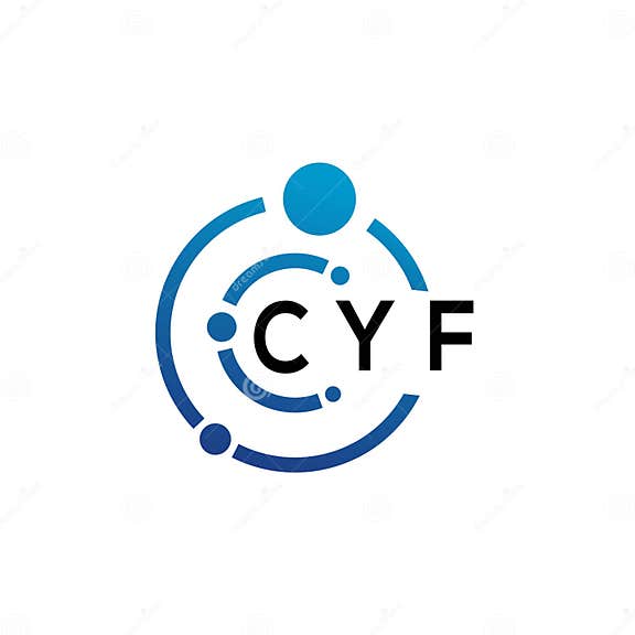 CYF Letter Logo Design on White Background. CYF Creative Initials ...