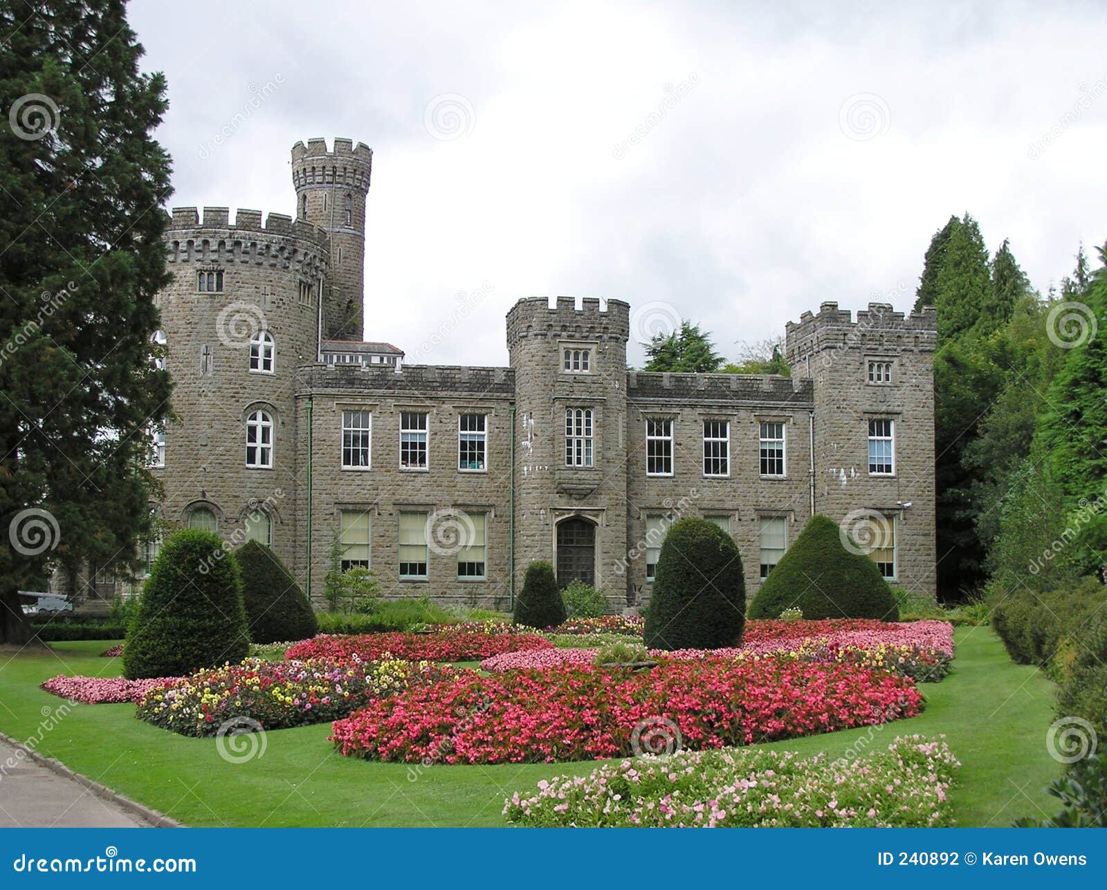 Cyfarthfa Castle stock photo. Image of garden, castles - 240892