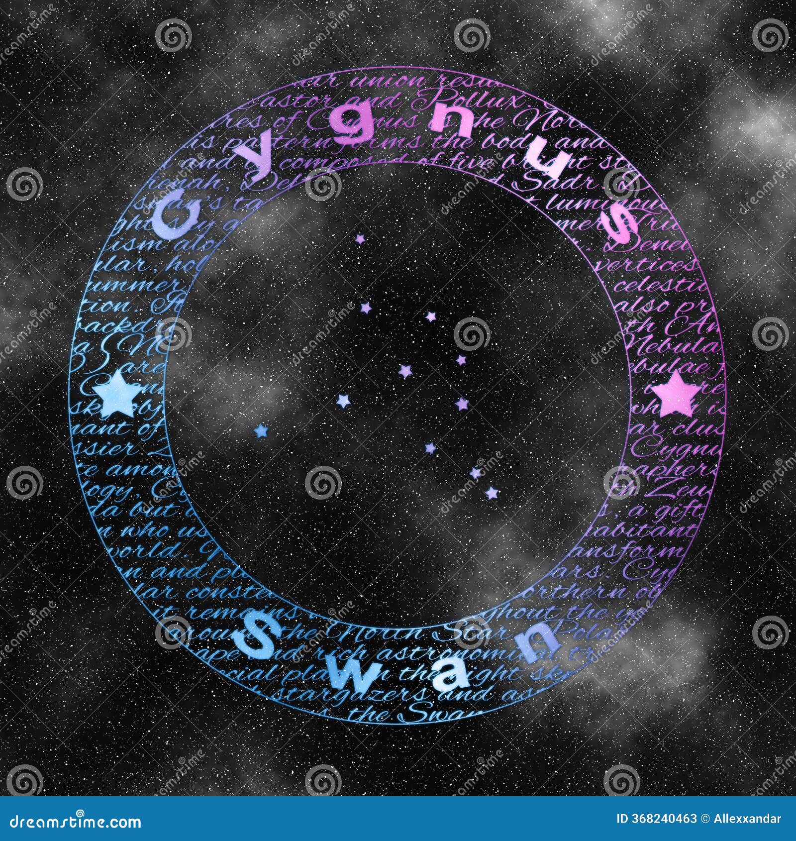 Cygnus Constellation Against Milky Way Backdrop, Science, Open Clusters ...