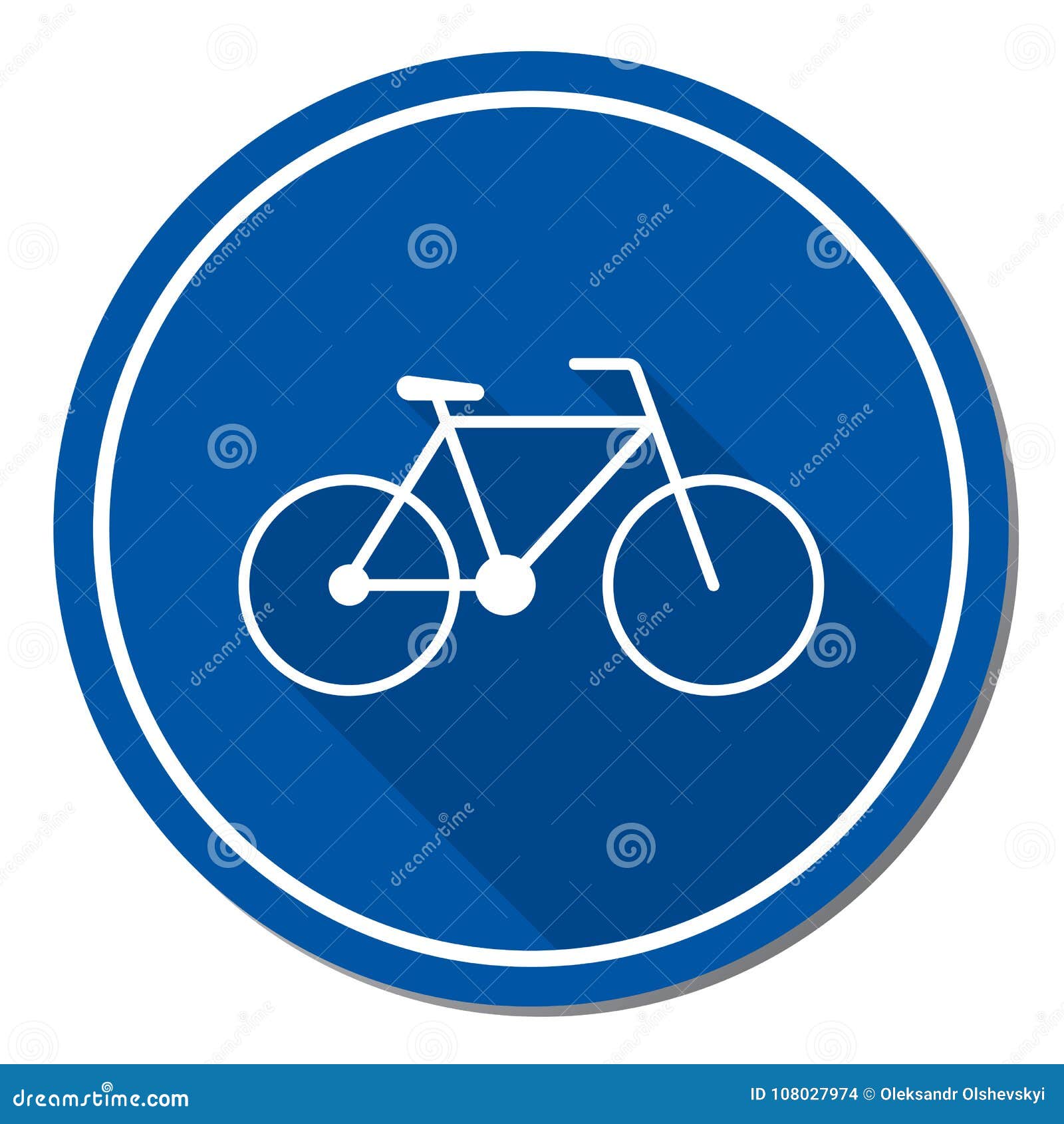 Cykel-/cykelsymbol vektor illustrationer. Illustration av svart - 108027974