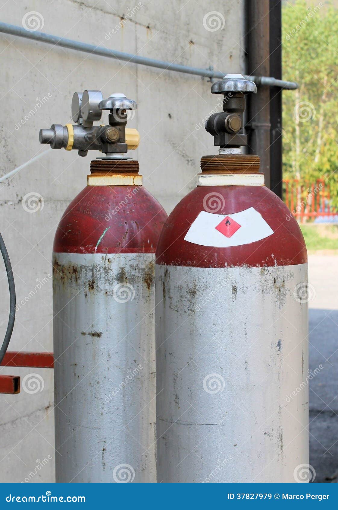 Flammable Gas Cylinder Storage Royalty-Free Stock Photography ...