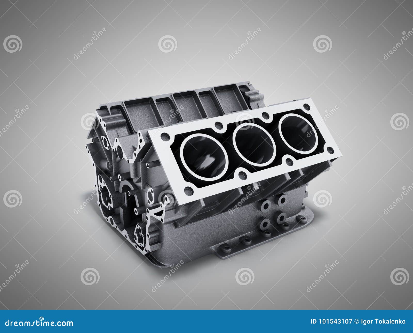 V6 Engine Block