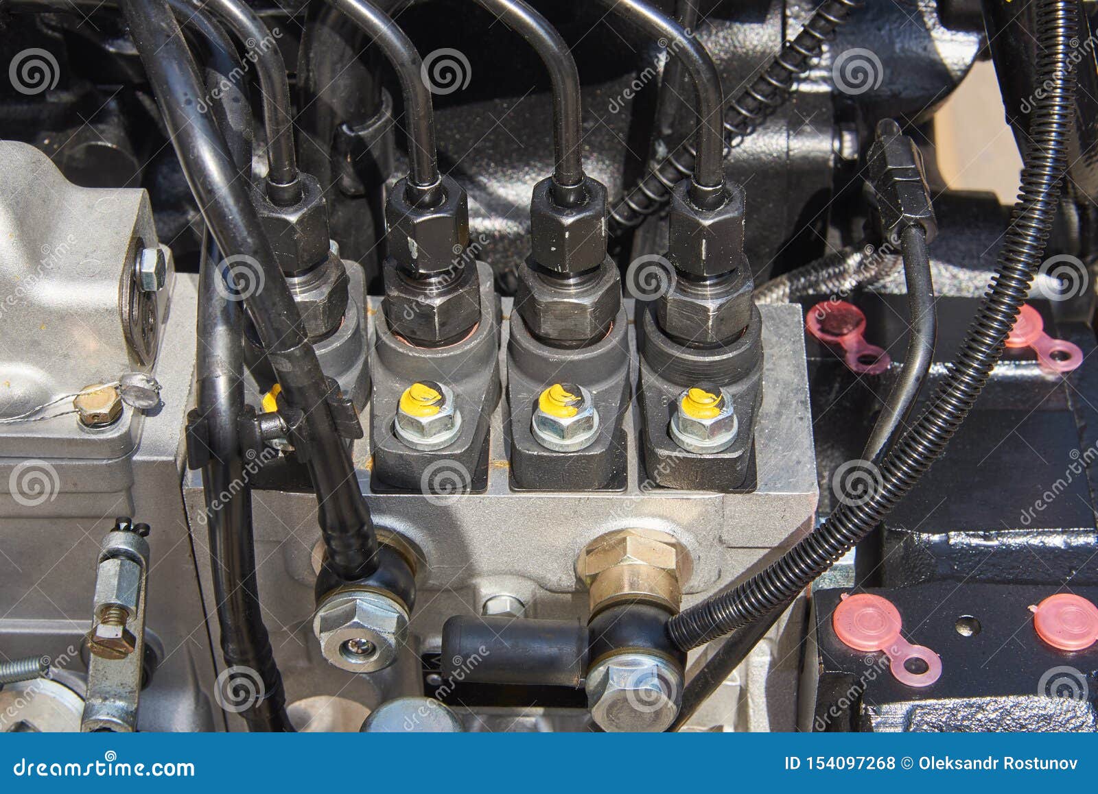 The Cylinder Block of an Internal Combustion Engine with a Fuel ...