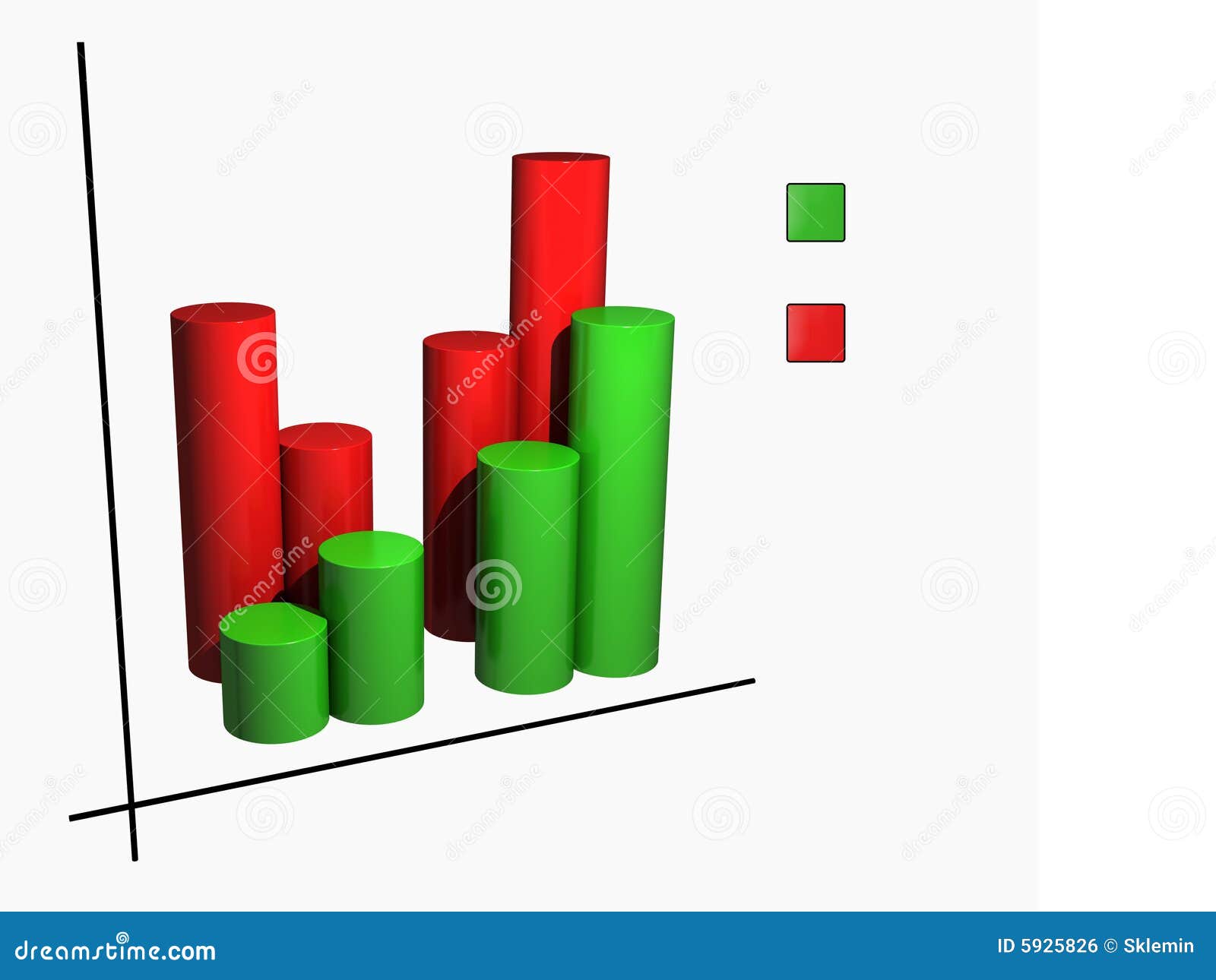 Cylinder Bar Chart Royalty-Free Stock Photography | CartoonDealer.com ...