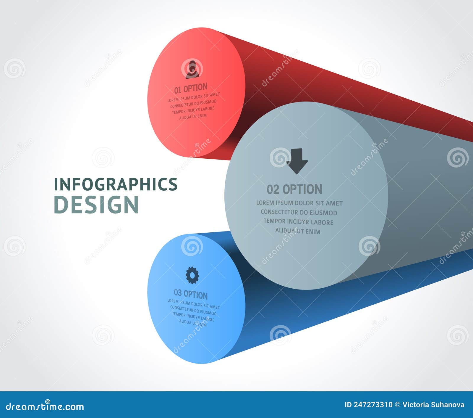Cylinder Columns Infographics Business Diagram Development Steps Layout ...