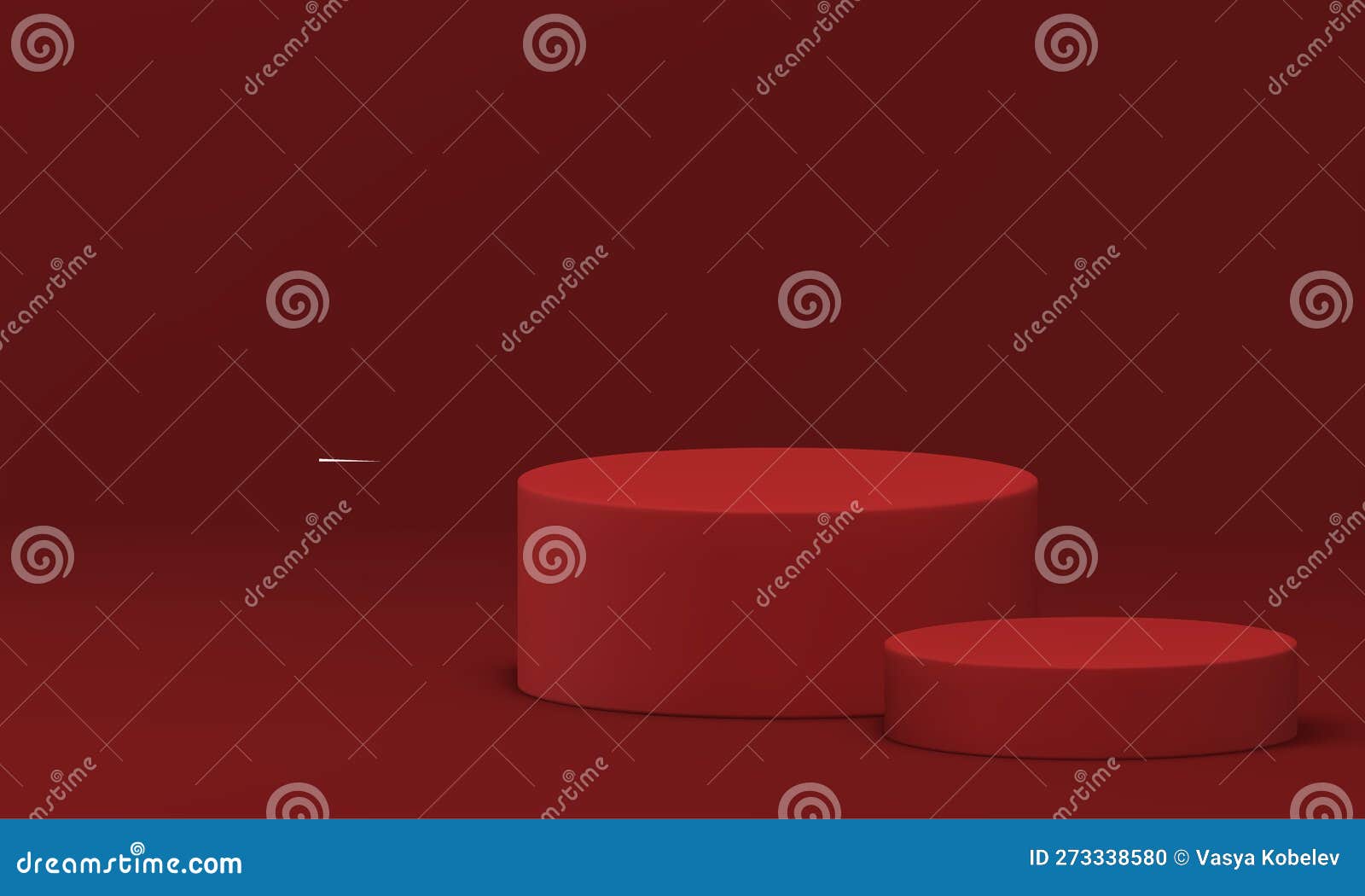 Cylinder 3d Podium Two Pillar Platform Geometric Construction for ...