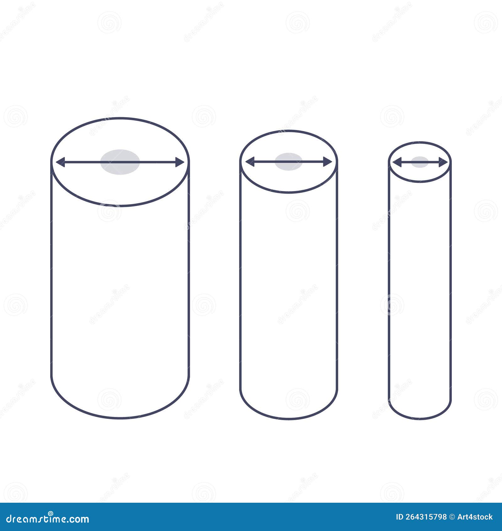 Cylinder Pipe Diameter Geometric Diagram Icon Set Stock Vector ... Cylinder Pipe Diameter Geometric Diagram Icon Set Stock Vector ...