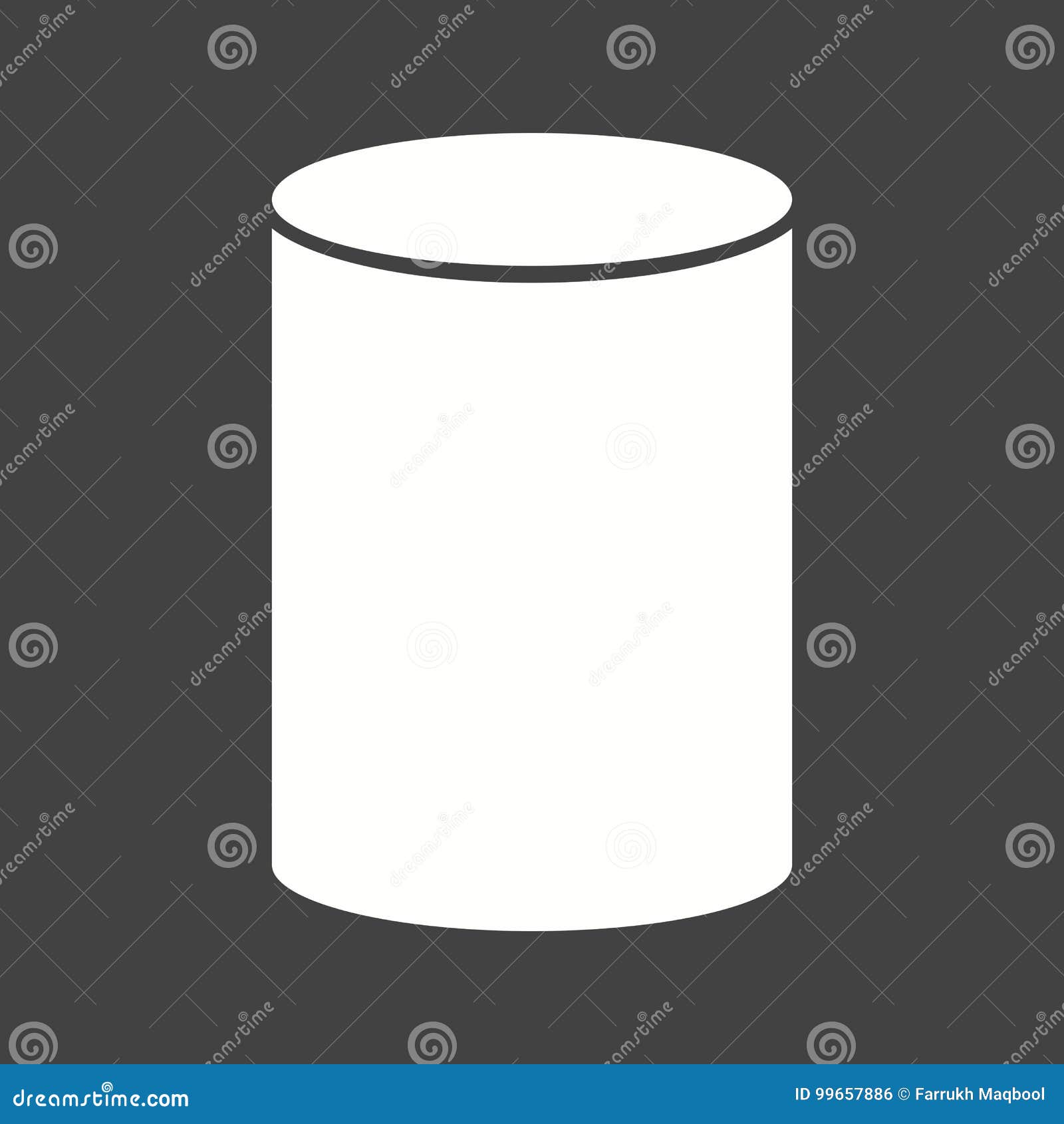 Cylinder stock vector. Illustration of concept, cylinder - 99657886