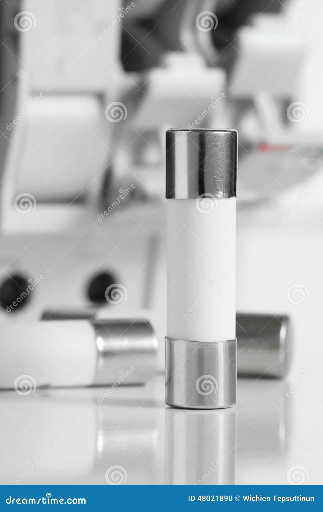 Cylinder Fuse with Fuse Holder Background Stock Photo - Image of ...