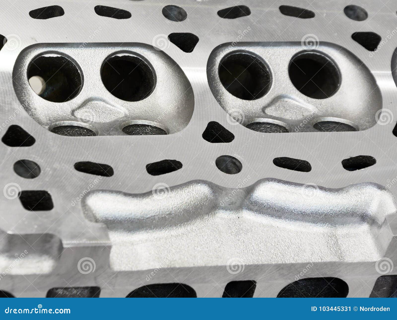The Cylinder Head of the Internal Combustion Engine. Stock Image ...