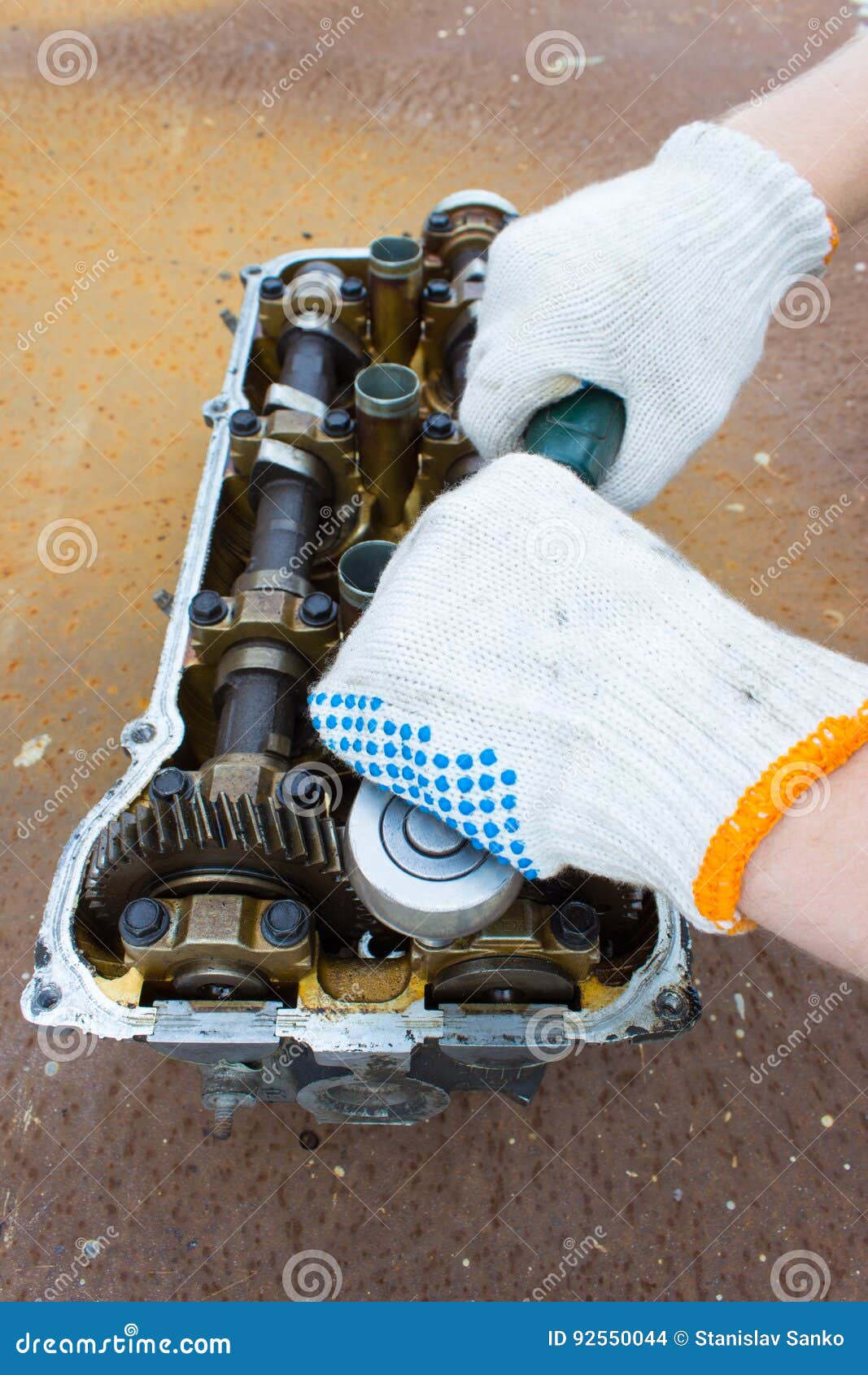 Cylinder head on rusty stock photo. Image of motor, abstract - 92550044