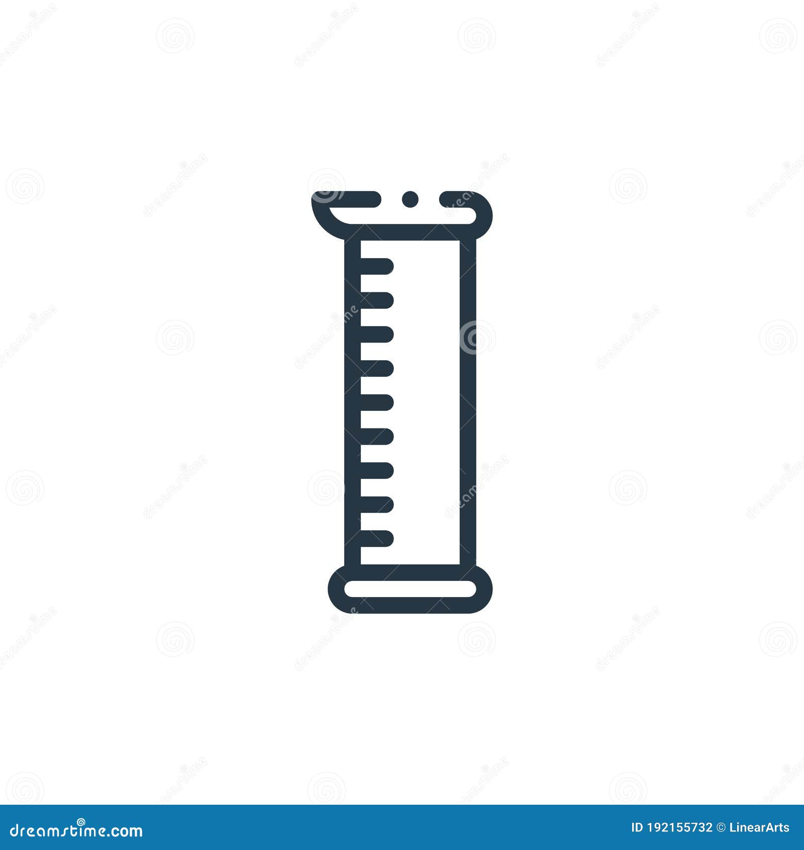 Cylinder Icon Vector from Laboratory Concept. Thin Line Illustration of ...