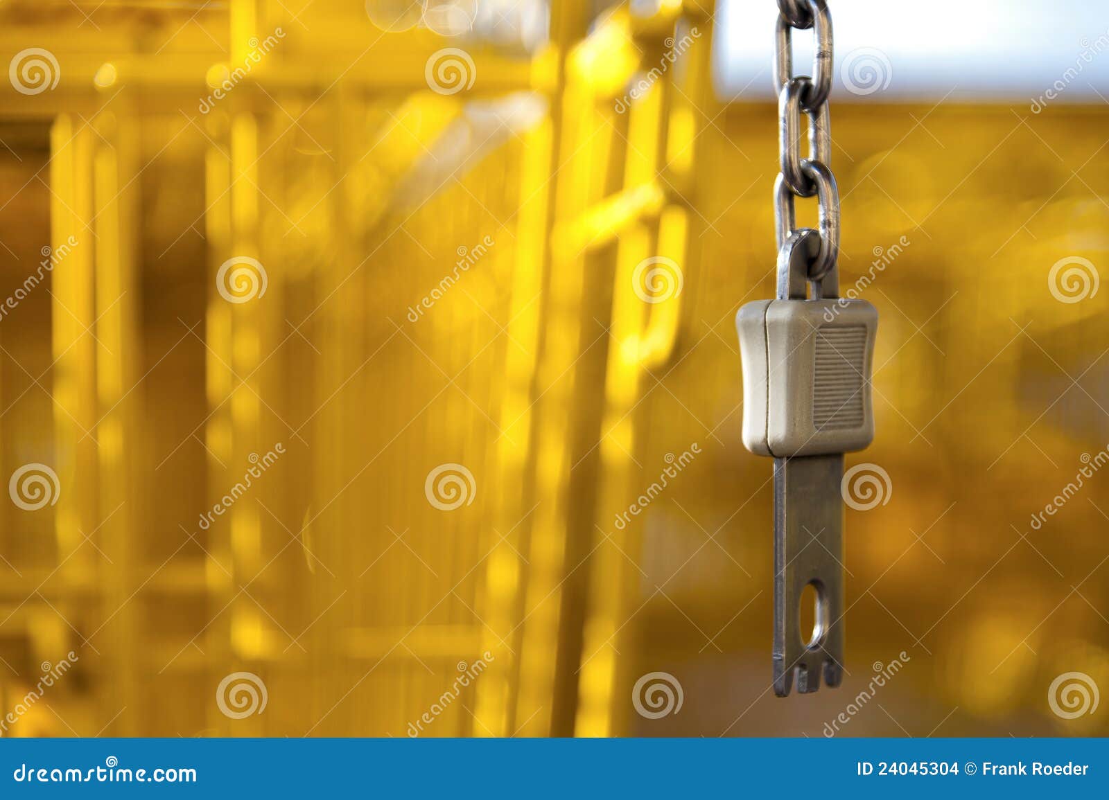 Cylinder lock with chain stock photo. Image of transport - 24045304