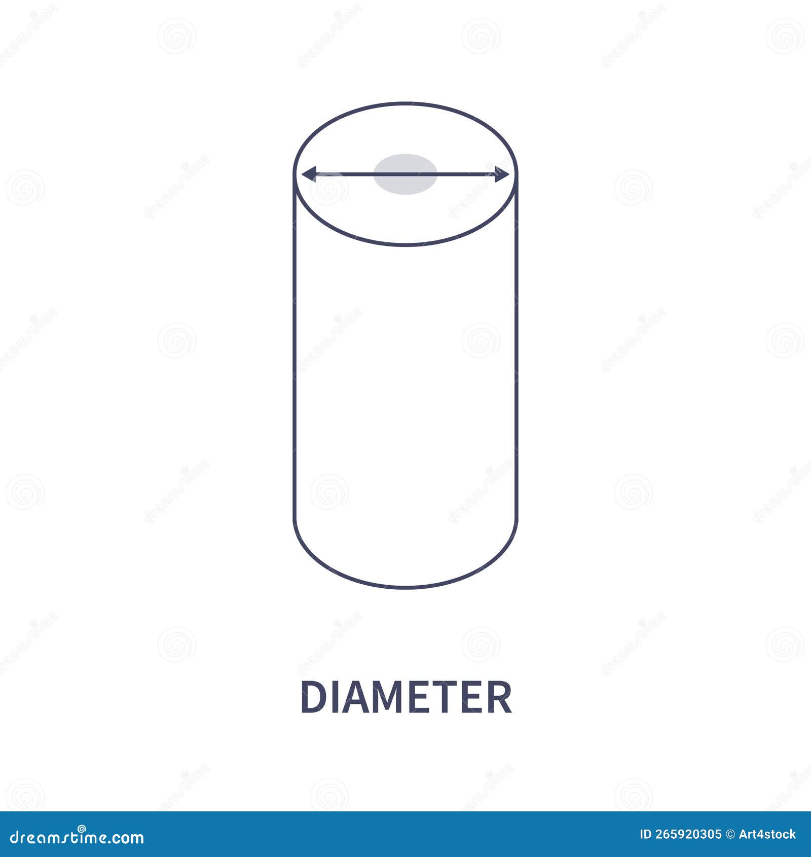 Cylinder Pipe Diameter Geometric Diagram Icon Stock Vector ... Cylinder Pipe Diameter Geometric Diagram Icon Stock Vector ...