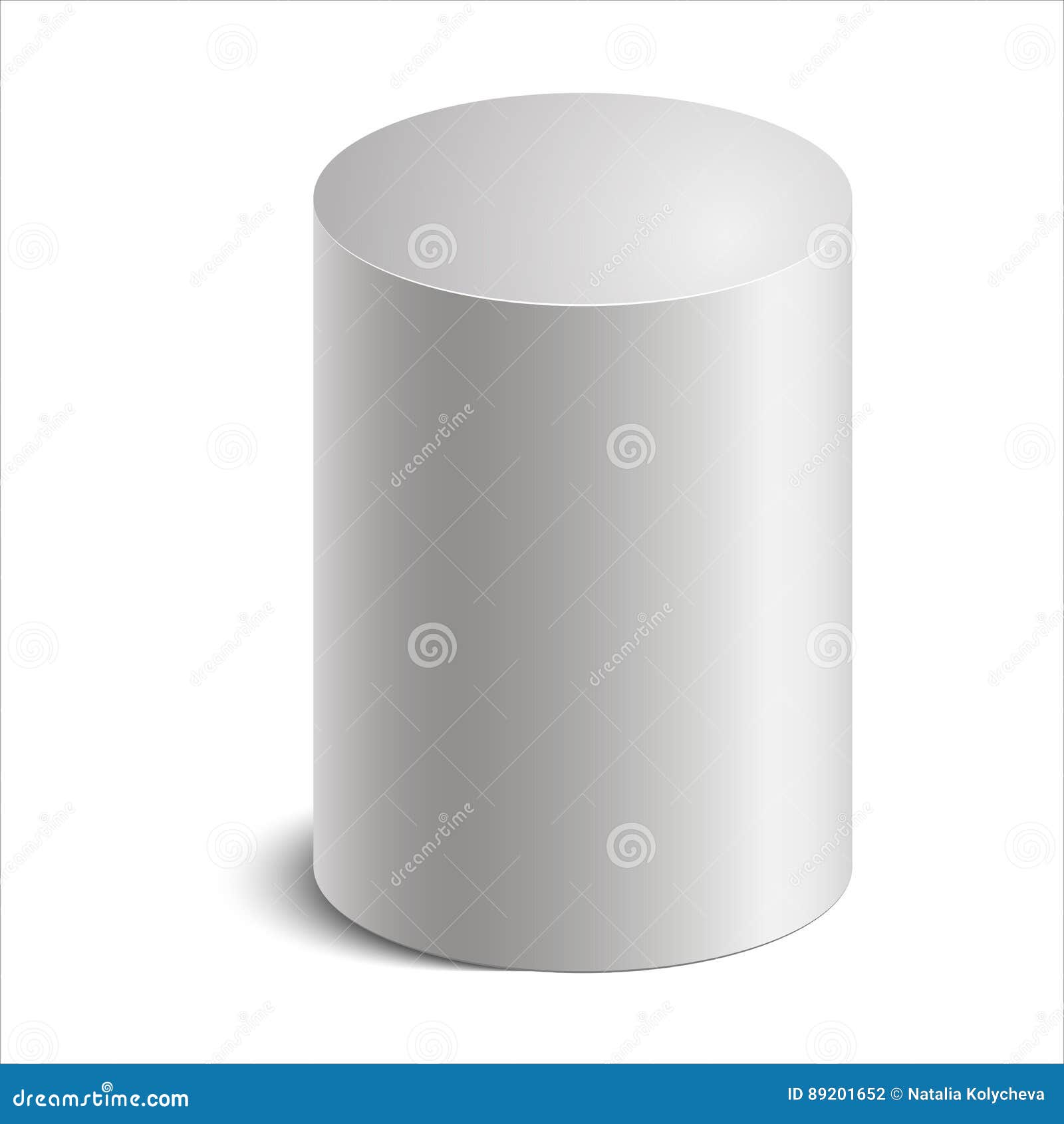 Cylinder stock vector. Illustration of single, metal - 89201652