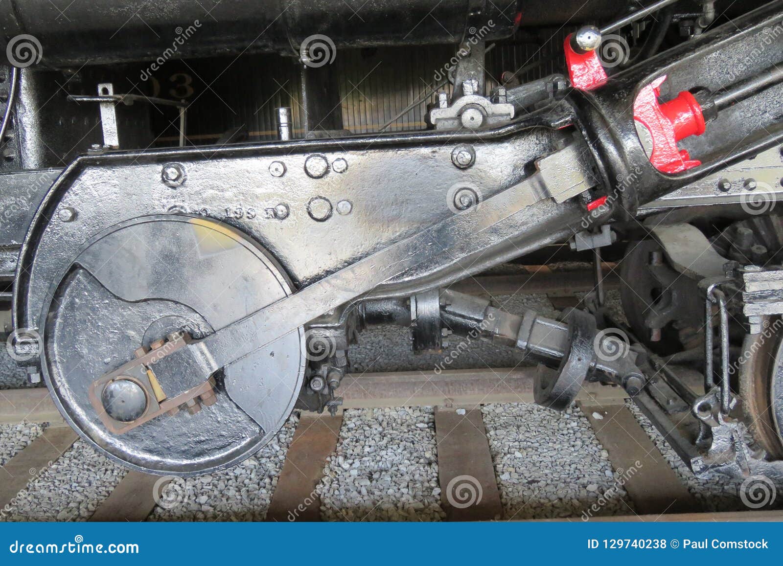 Cylinder and Rod for Steam Engine Train. Stock Photo - Image of engine ...