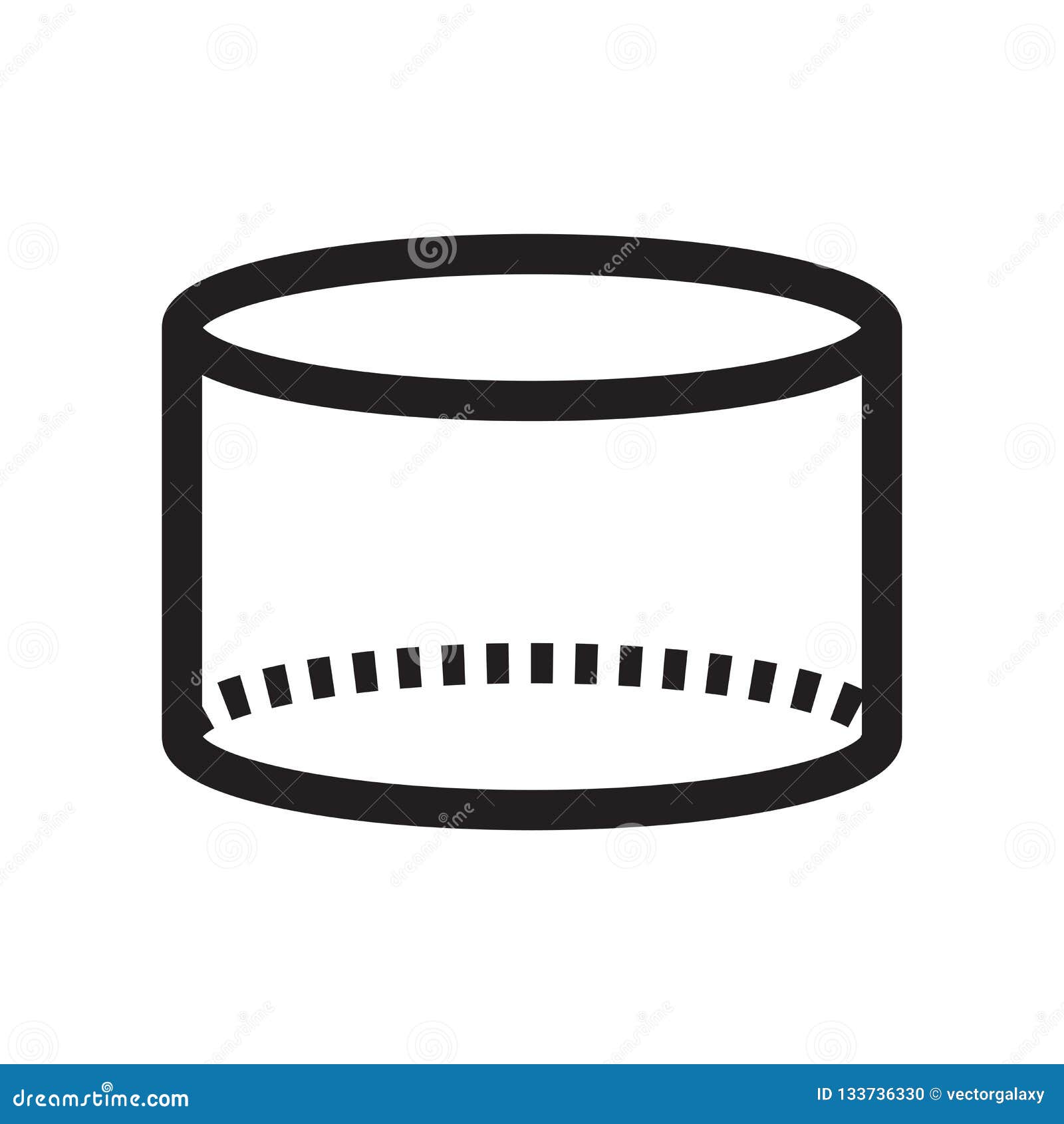 Cylinder Shape Icon Vector Sign and Symbol Isolated on White Background ...