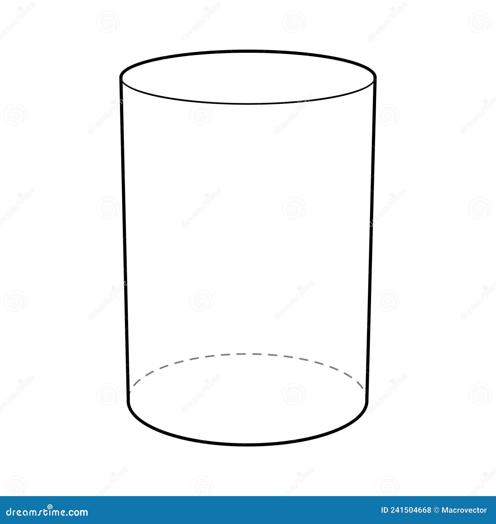 Cylinder Stereometric Shape Composition Stock Vector - Illustration of ...