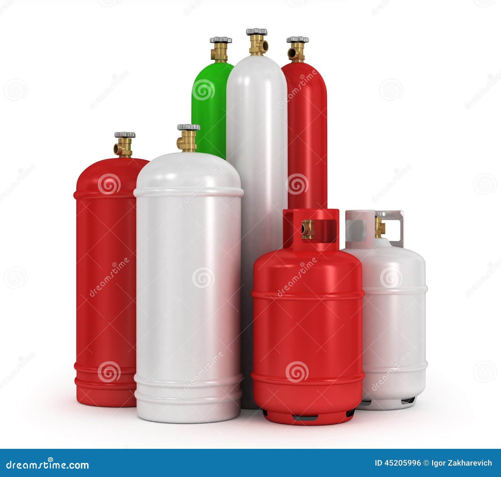 Cylinders With The Compressed Gases Royalty-Free Stock Image ...