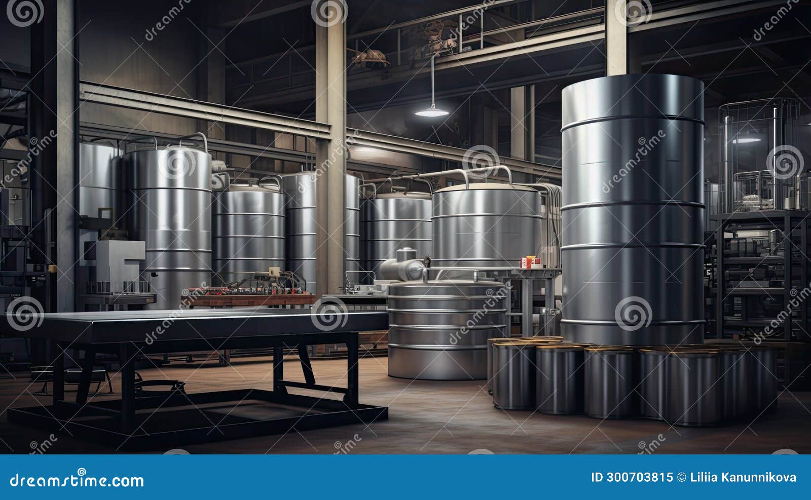 Cylinders and Helium Containers at a Metal Processing Plant ...