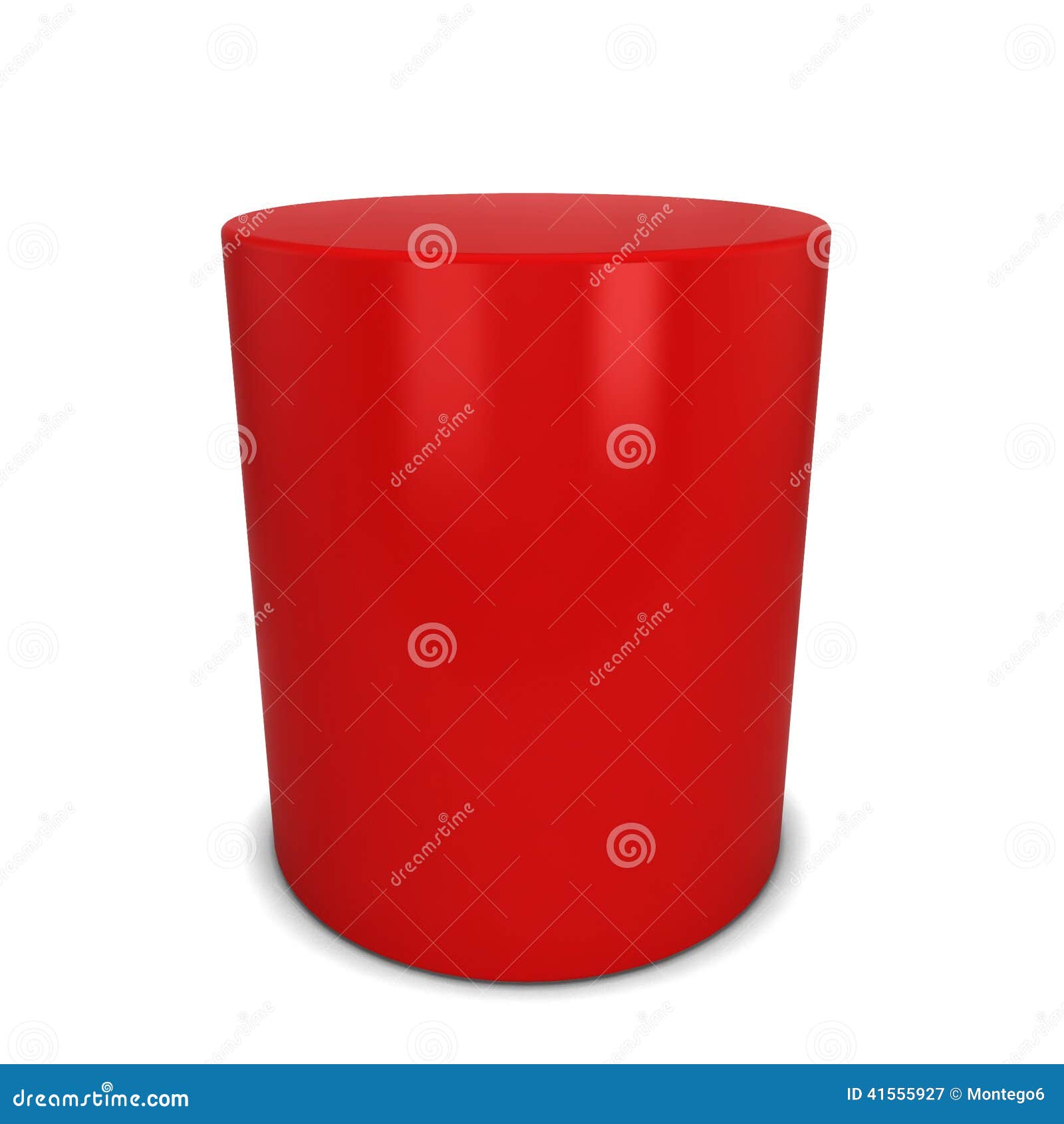 Cylindre rouge illustration stock. Illustration du rond - 41555927