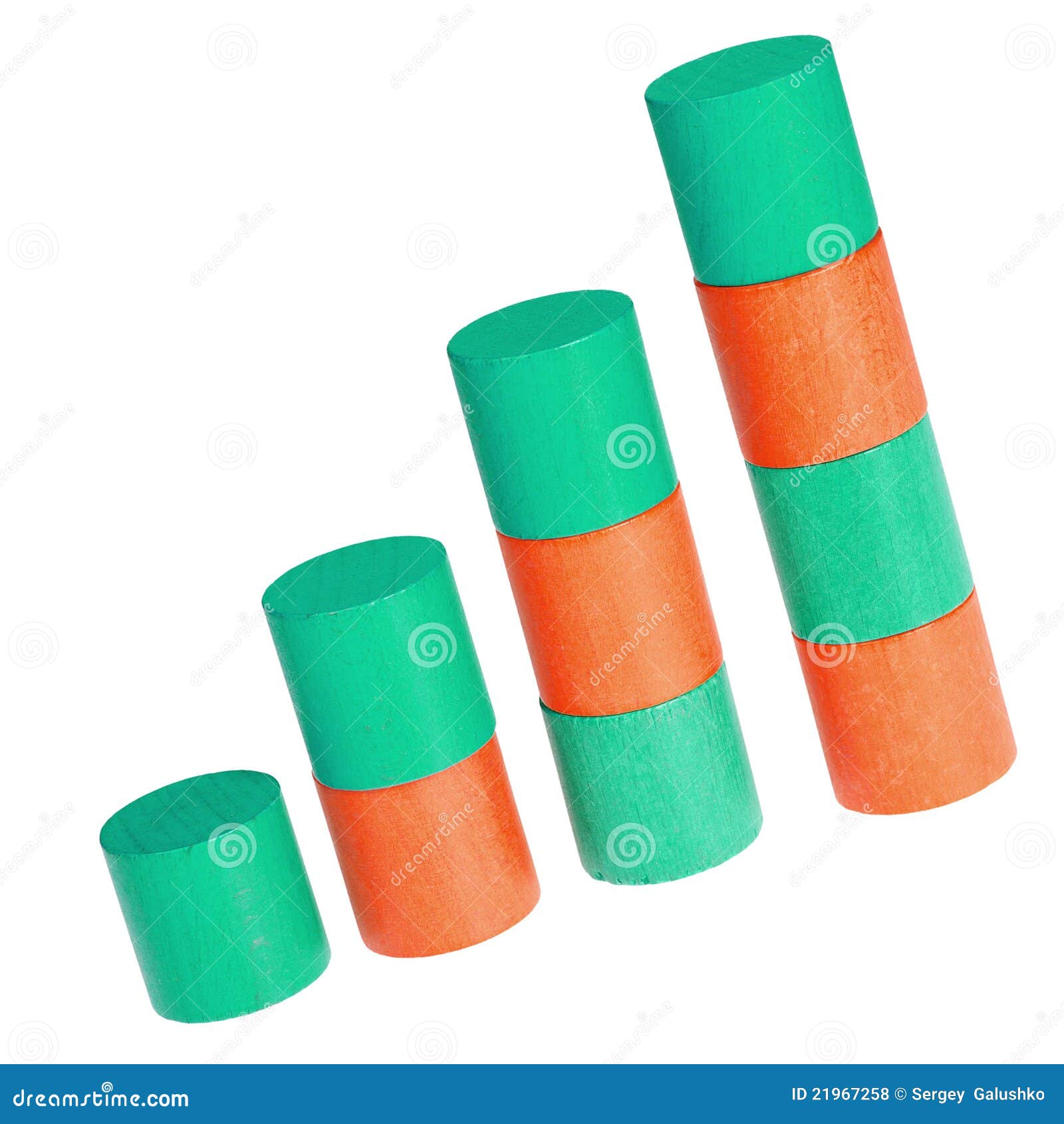 Cylindres En Bois De Couleur Photo stock - Image du couleurs, objet ...