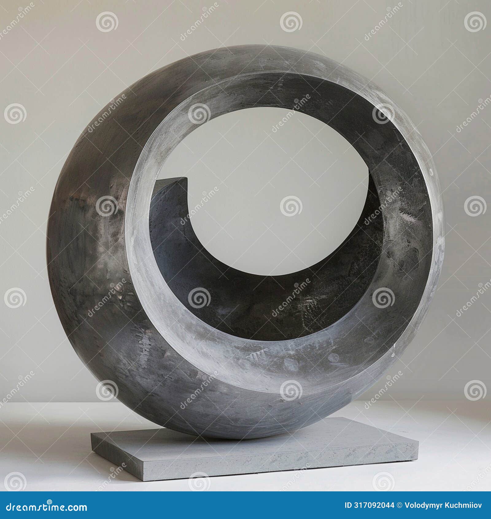 Cylindrical Art Object on a White Background Stock Illustration ...