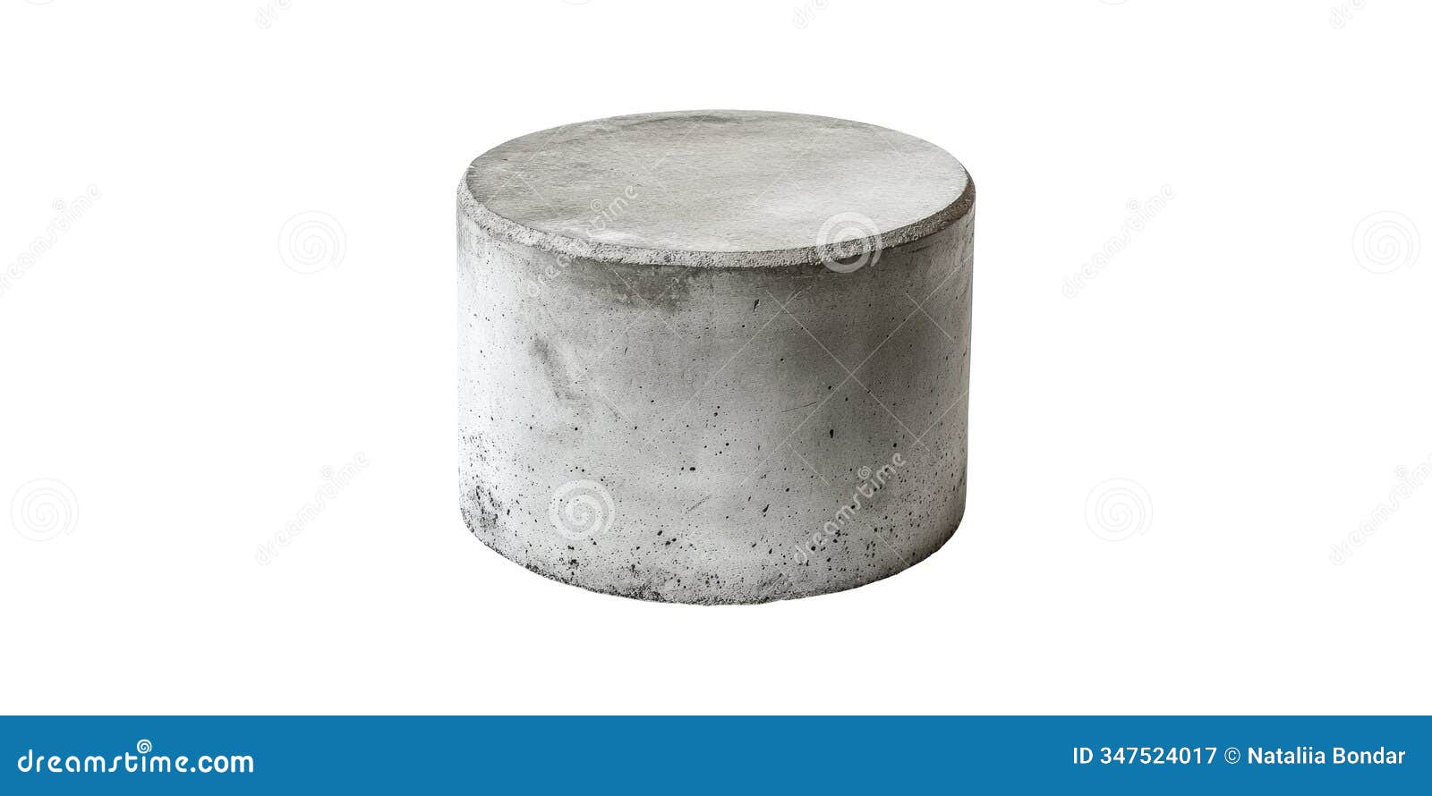 Cylindrical Concrete Block Isolated on Transparent Background Stock ...
