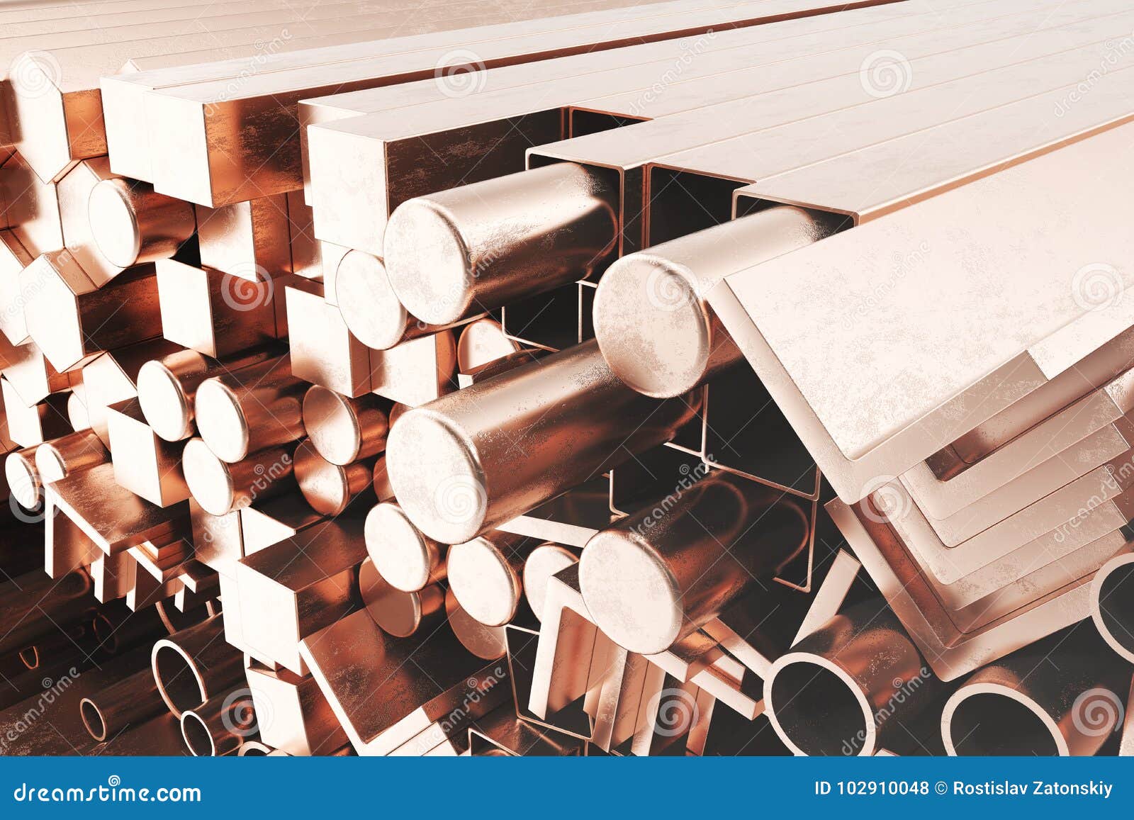 Cylindrical Copper Steel Profiles, Hexagonal Copper Steel Profiles ...