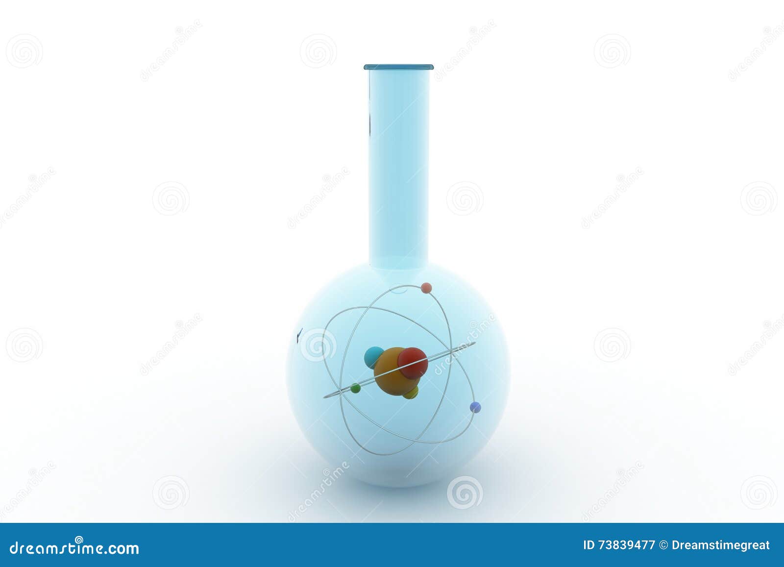 Cylindrical Flask for Scientific Research Stock Illustration ...